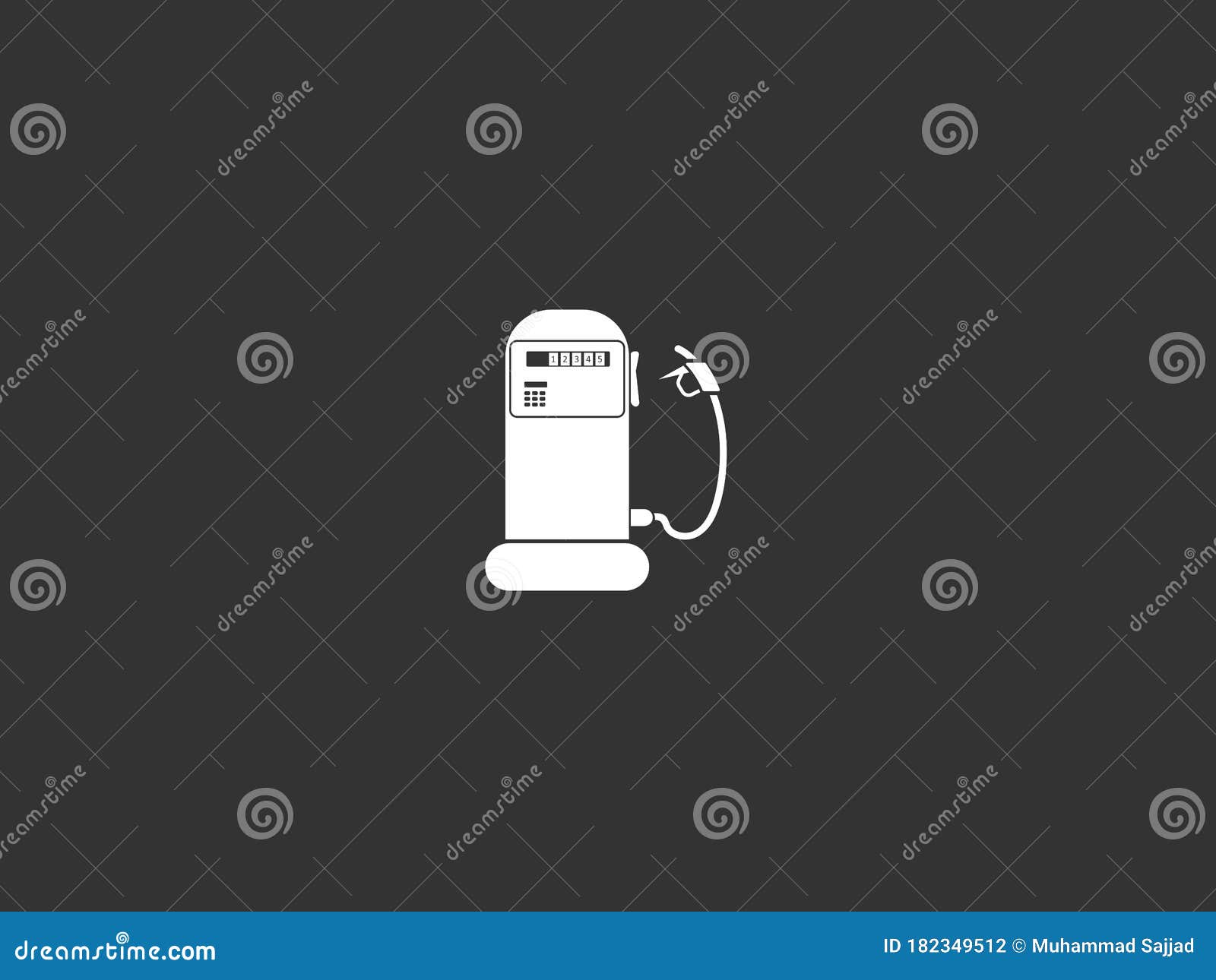 Vector Fuel Station Icon - Fuel Pump Icon Sign - Fuel Symbol Stock ...