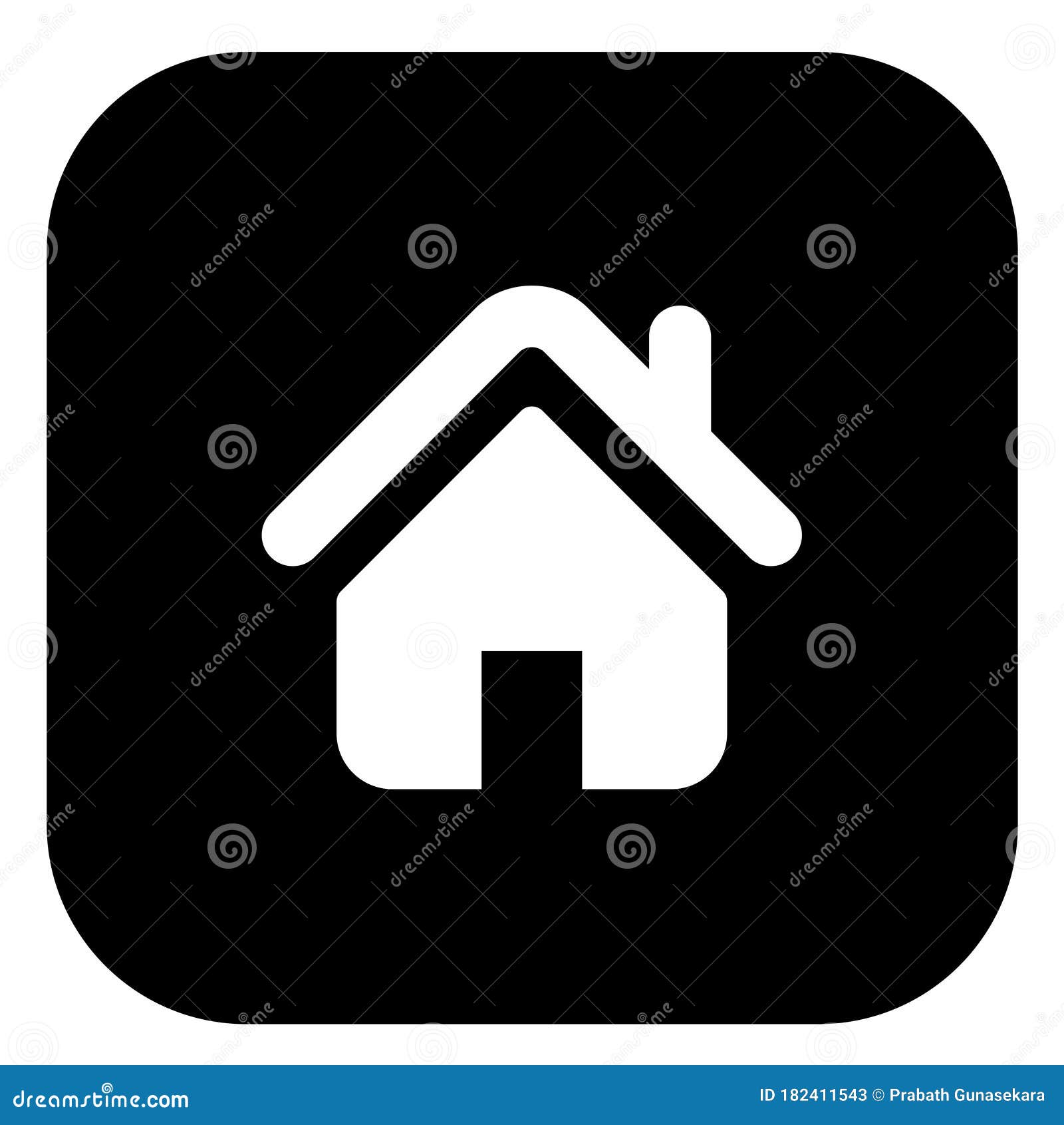 Black & White Home Icon for Websites Stock Vector - Illustration of ...