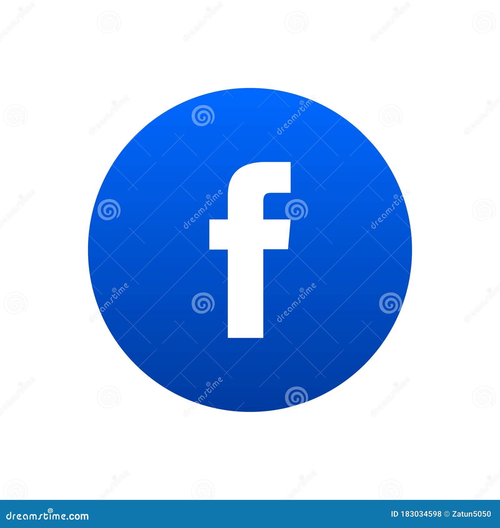 Facebook Social Media Circular Vector Icon Editorial Stock Photo ...
