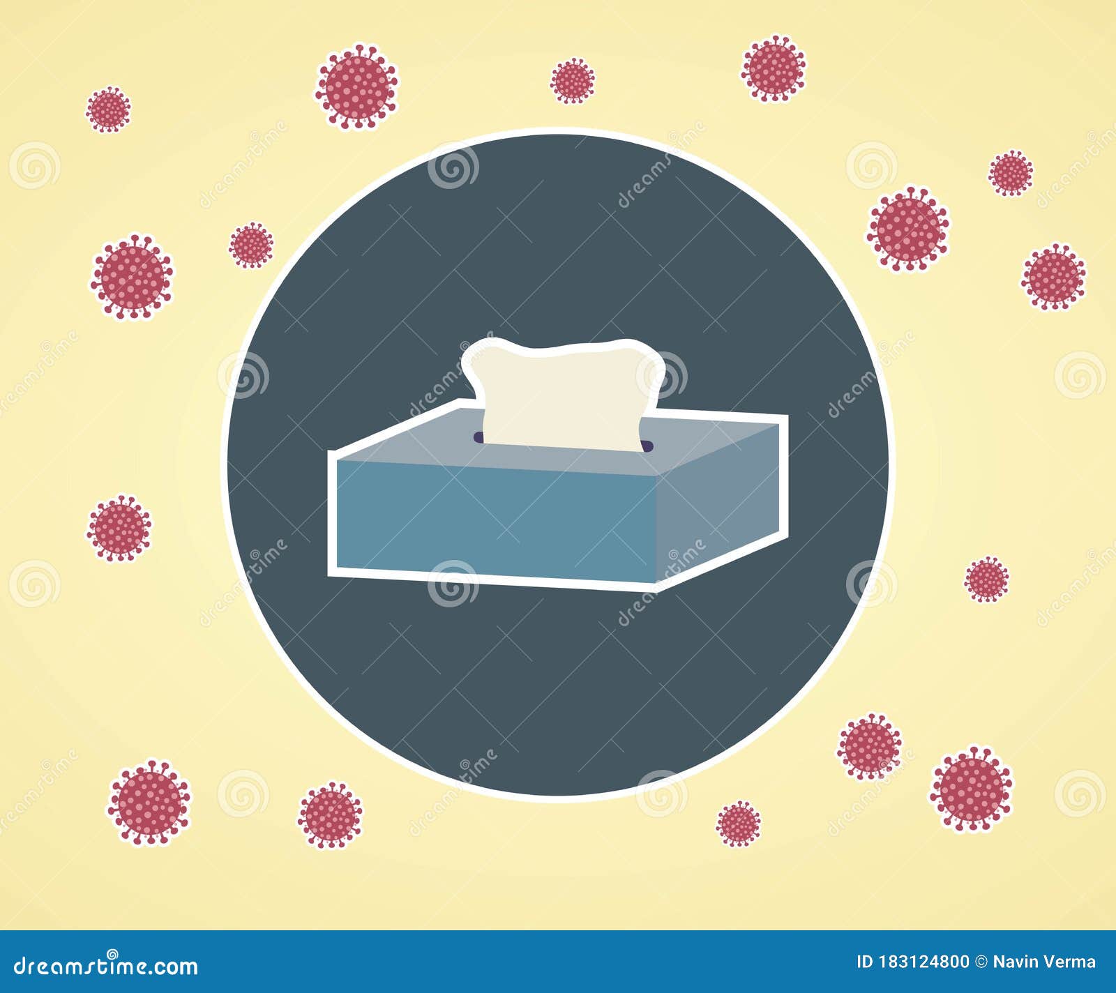 Vector Illustration for Tissue Paper Box Background Stock Vector ...