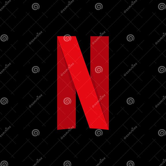 Netflix Vector Logo on Red Background Editorial Photo - Illustration of ...