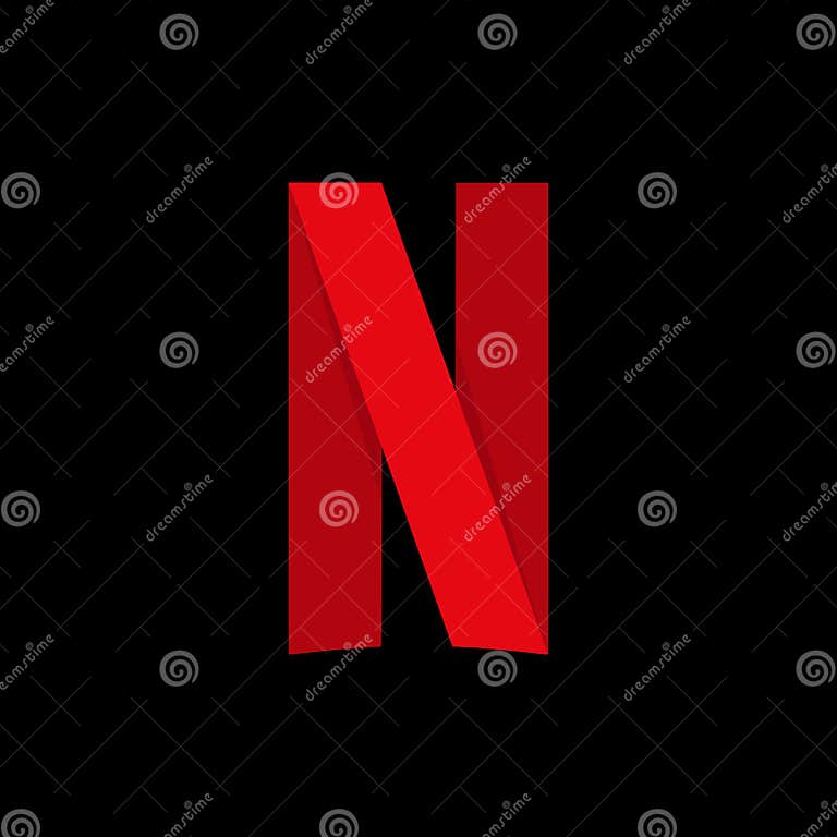 Netflix Vector Logo on Red Background Editorial Photo - Illustration of ...