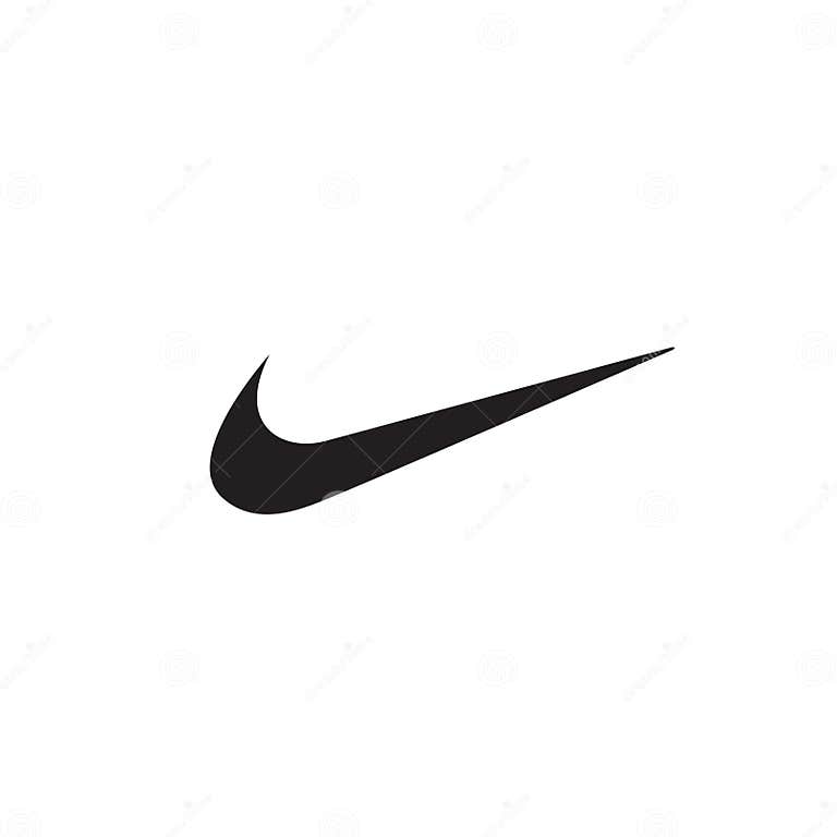 Nike Vector Swoosh Mark Easy To Print Design. Editorial Photo ...