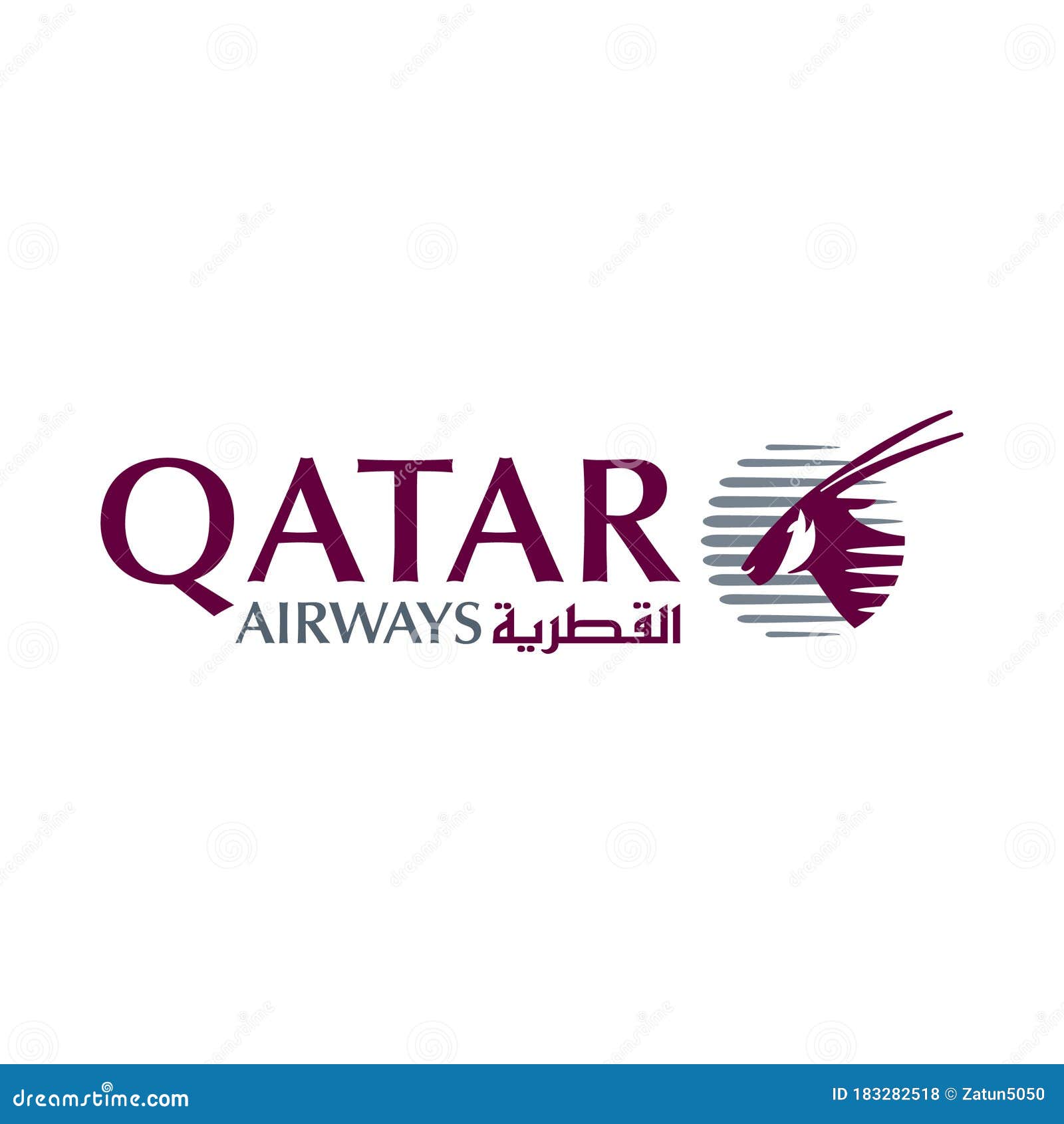 Qatar Airways Vector Art Logo Design Editorial Stock Photo ...