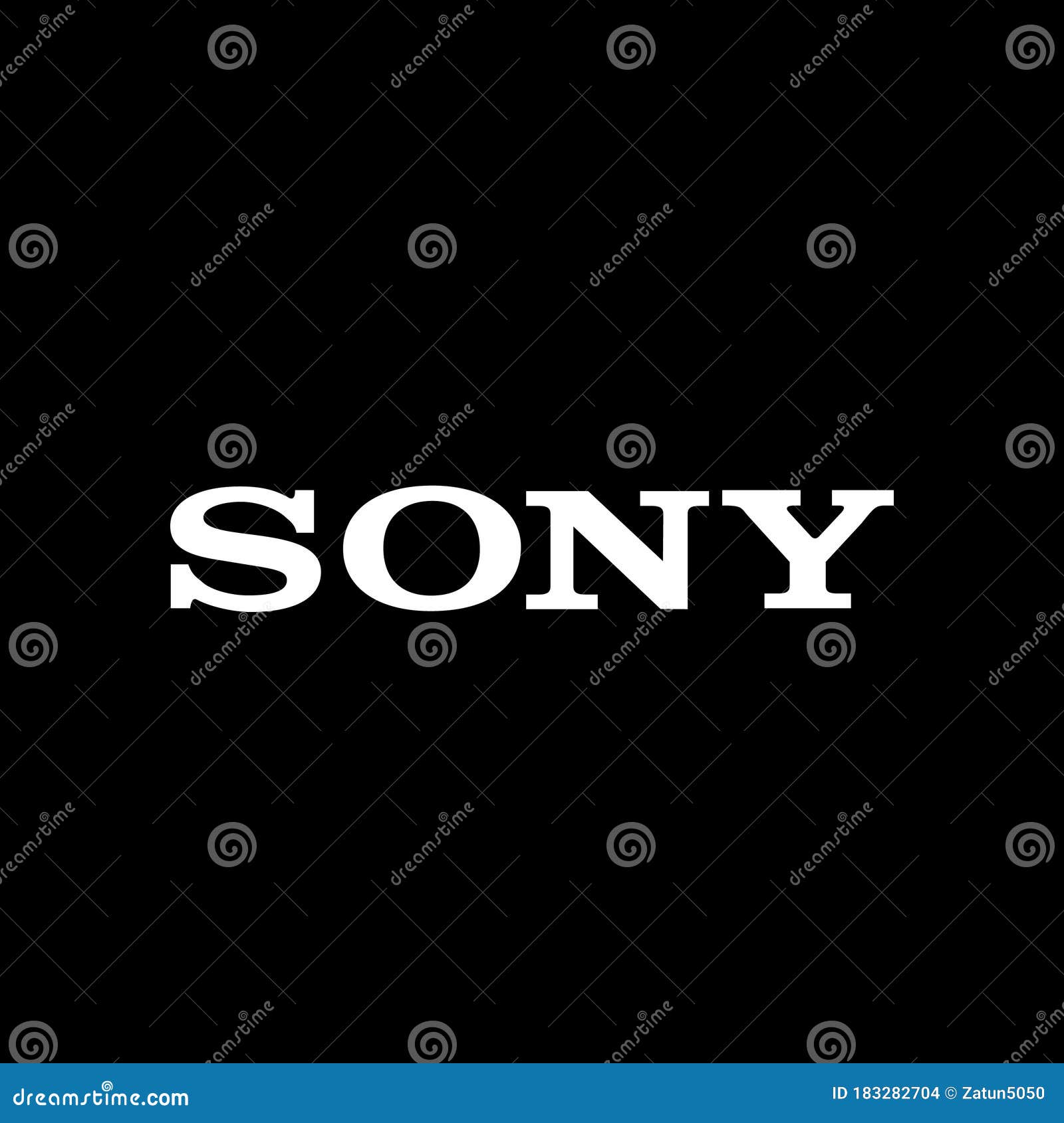 SONY Electric Brand Vector Logo Editorial Stock Image - Illustration of ...