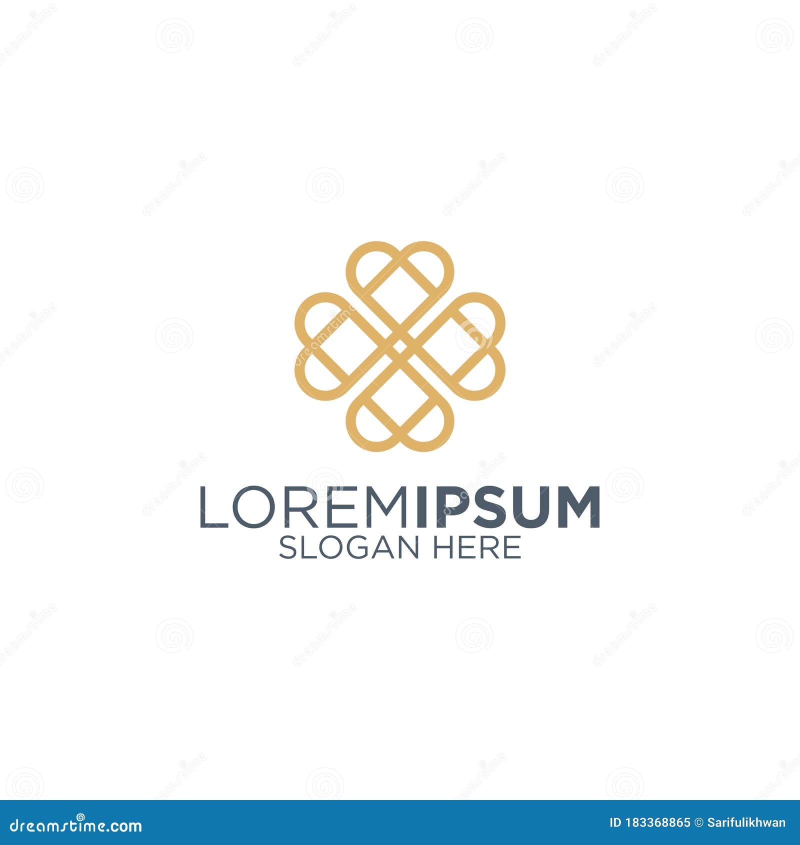 Awesome Clover Logo Design Template Stock Vector - Illustration of ...