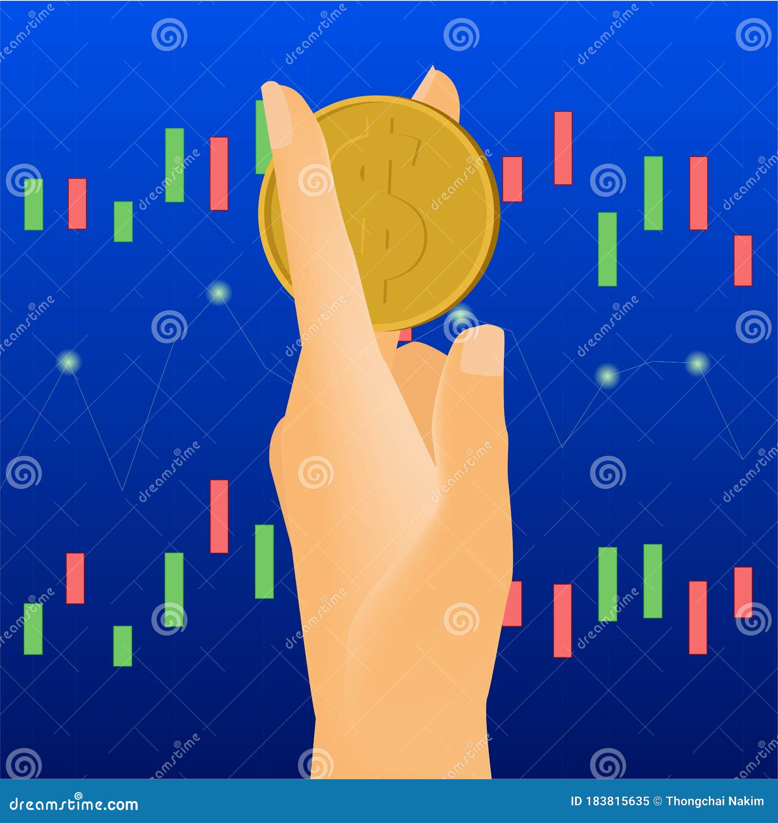 Trading Control in the Stock Market. Raise Your Hand To Hold the Gold ...