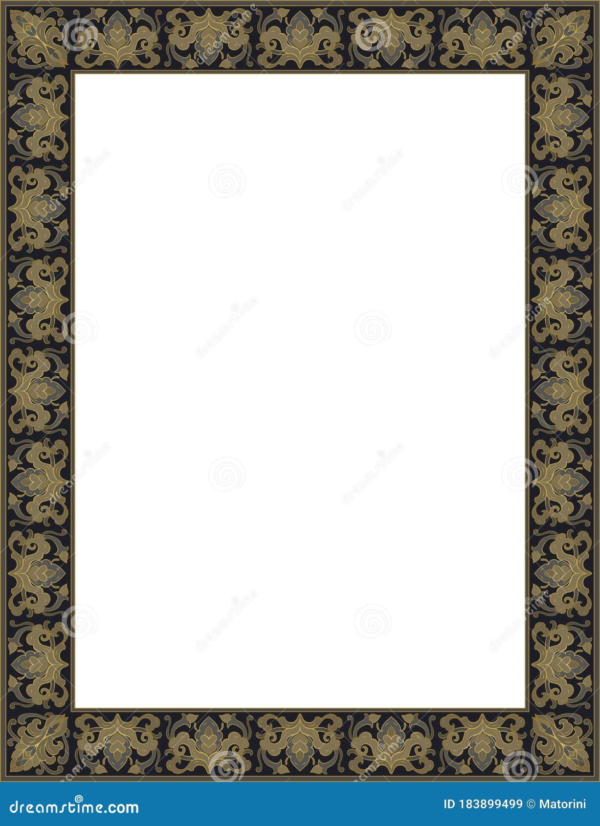 Beautiful Template for Frame. Stock Vector - Illustration of floral ...