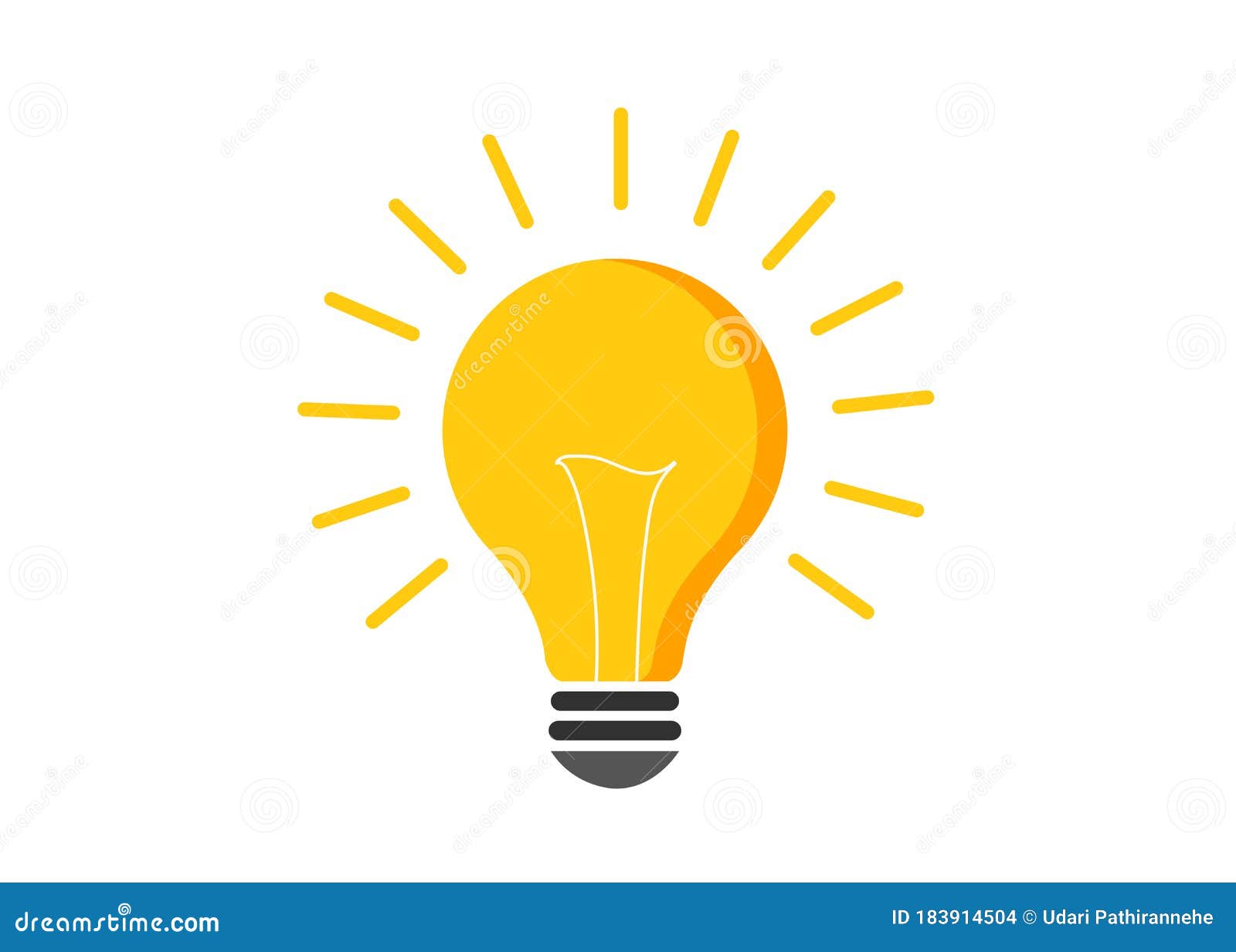 Halogen Filament Light Bulb Flat Icon Stock Vector - Illustration of ...