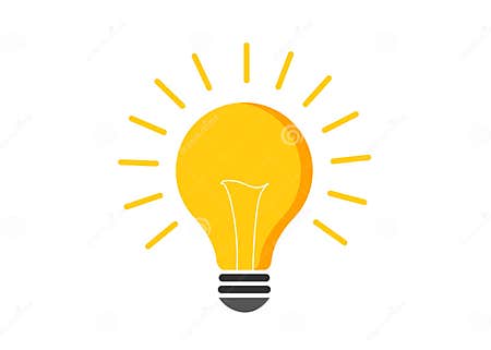 Halogen Filament Light Bulb Flat Icon Stock Vector - Illustration of ...