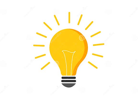 Halogen Filament Light Bulb Flat Icon Stock Vector - Illustration of ...