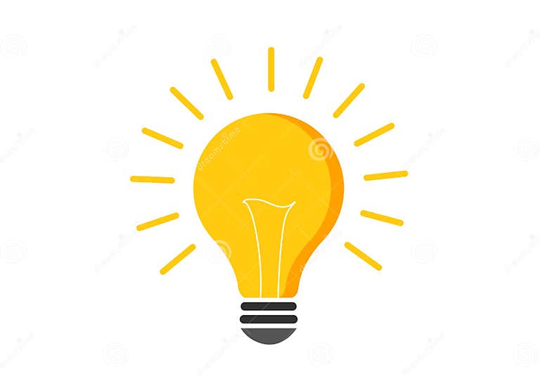 Halogen Filament Light Bulb Flat Icon Stock Vector - Illustration of ...