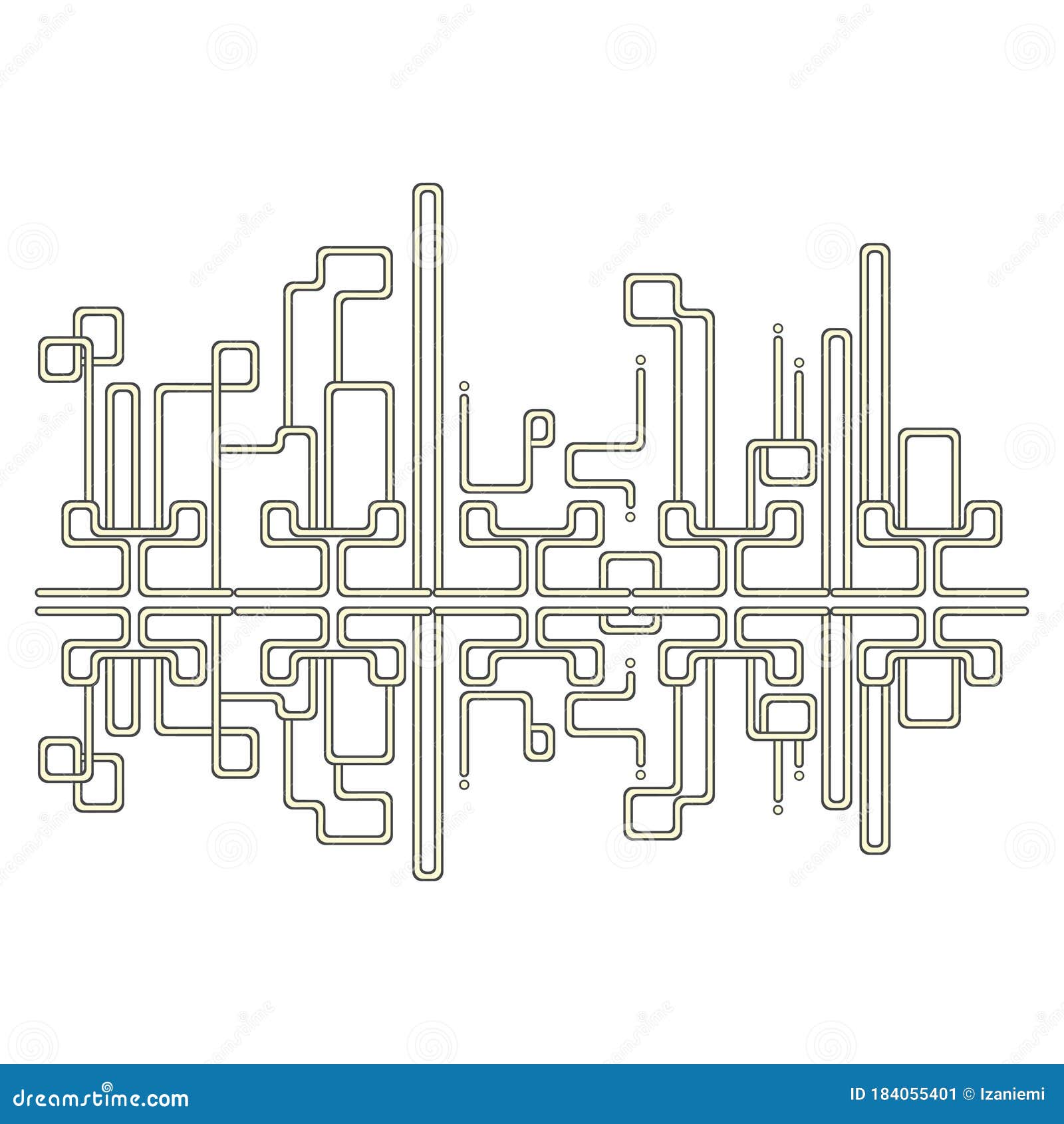Network with Pipelines - Vector Illustration Stock Vector ...