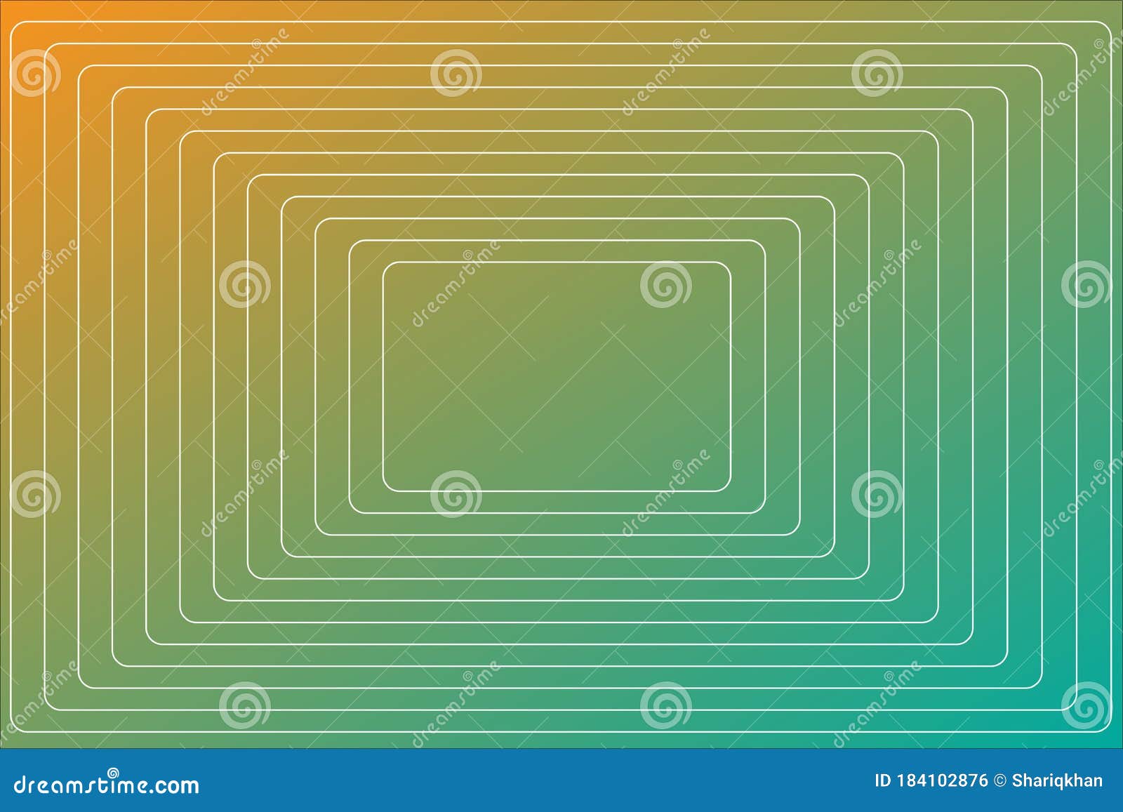 Virtual Depth 3 D Illusion with Squares Geometrical Figure Stock Vector ...