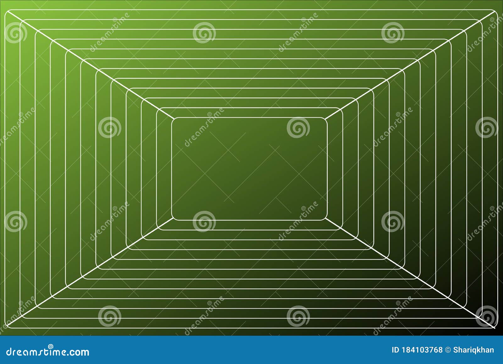 Virtual Depth 3 D Illusion with Squares Geometrical Figure Stock Vector ...