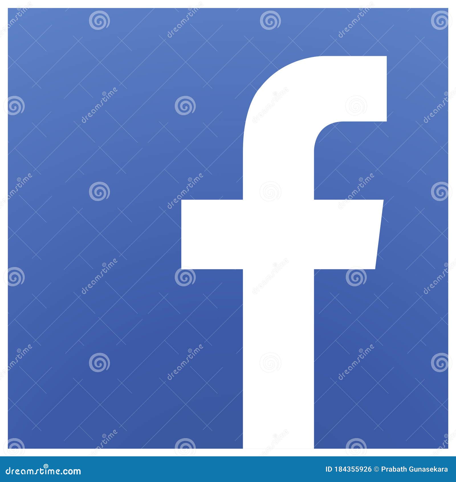 Facebook Logo with Vector File. Squared Coloured Editorial Photo ...