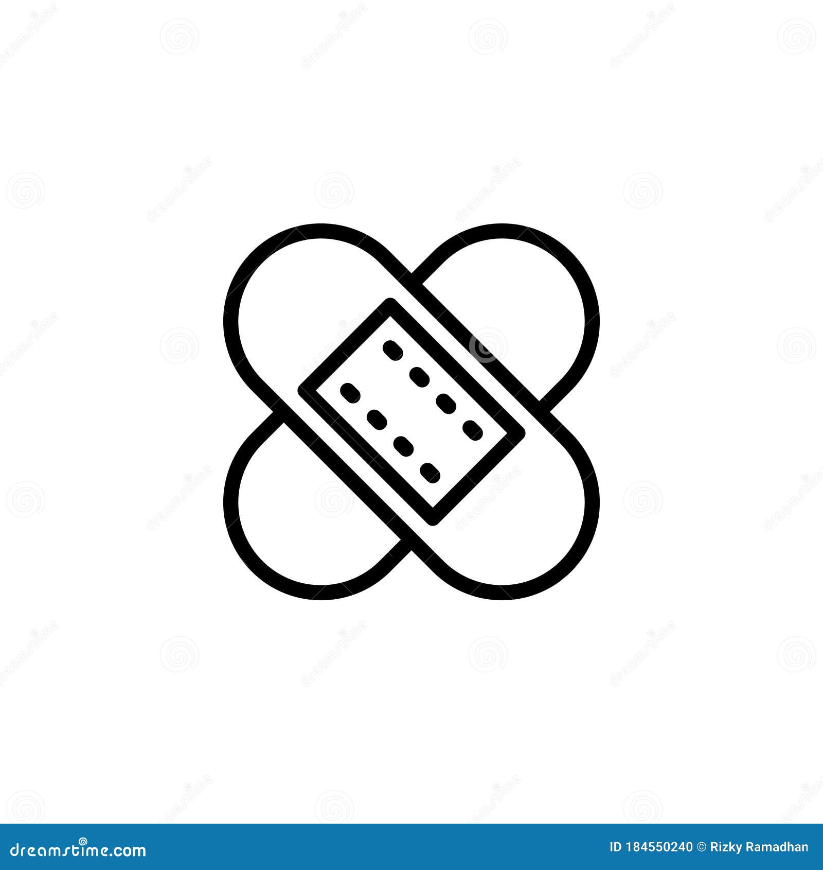 Bandage Line Style Icon. Illustration for Design Graphic, Website, UI ...