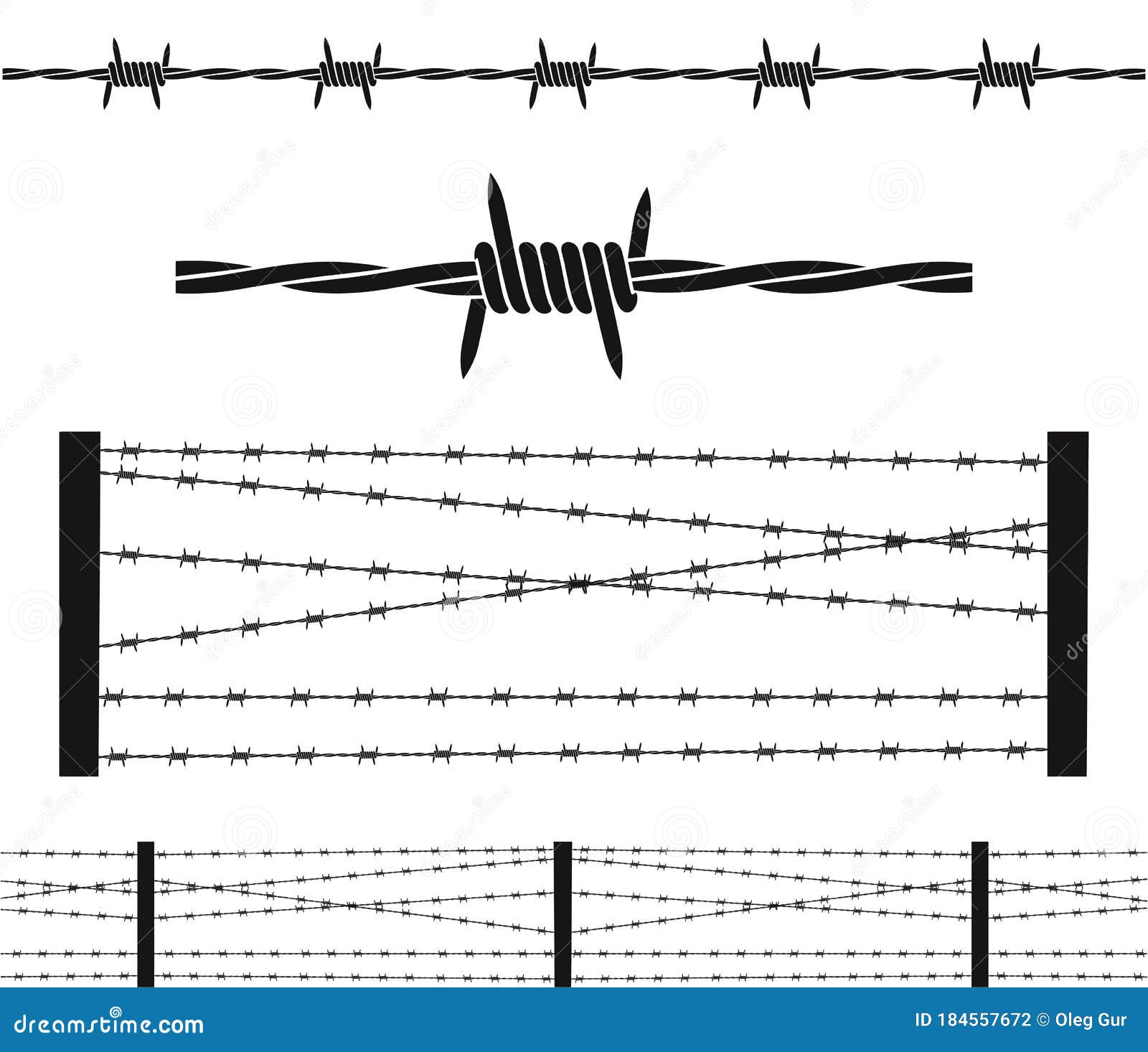 Barbed Wire Logo. Isolated Barbed Wire on White Background Stock Vector ...