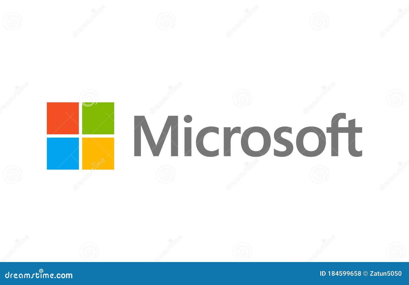 Microsoft Vector Logo Design Editorial Stock Photo - Illustration of ...