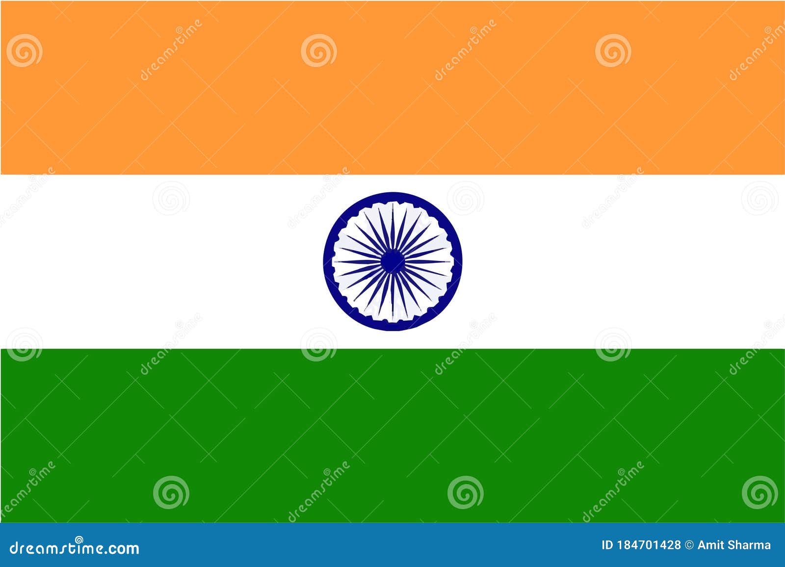 Indian Flag Sign and Symbol Illustration Stock Illustration ...