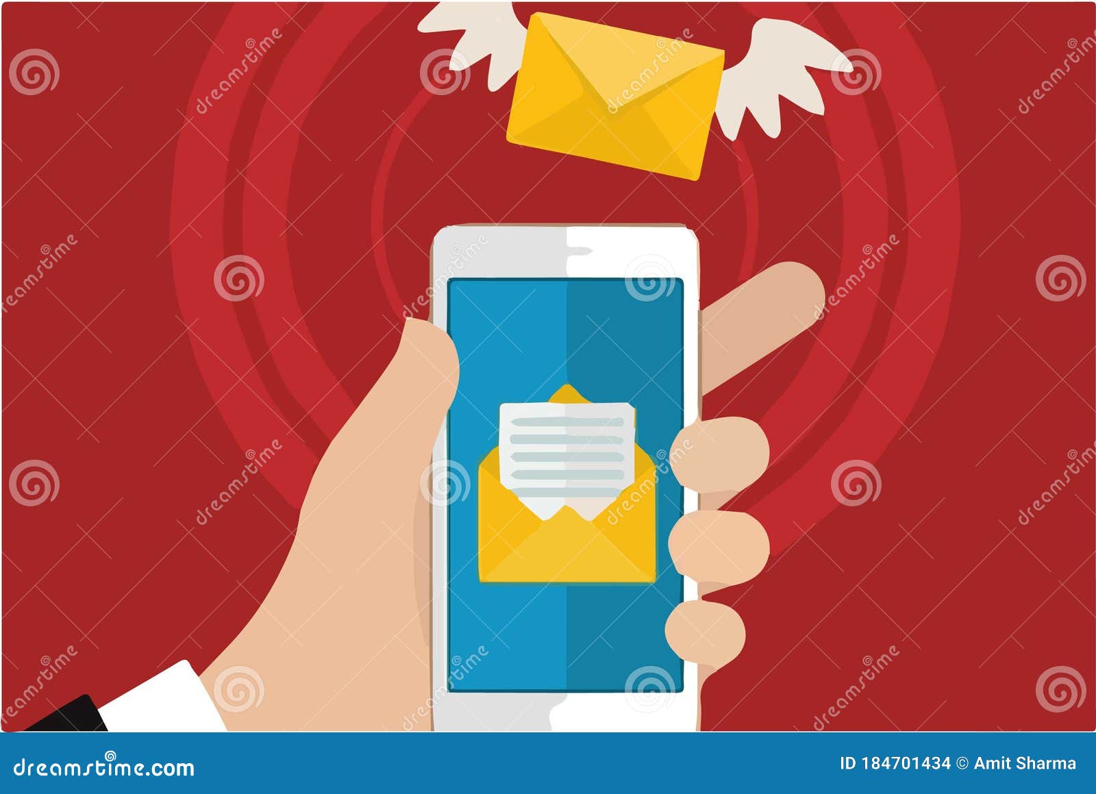 Mobile Message Sign and Symbol Icon Colorful Illustration Stock ...