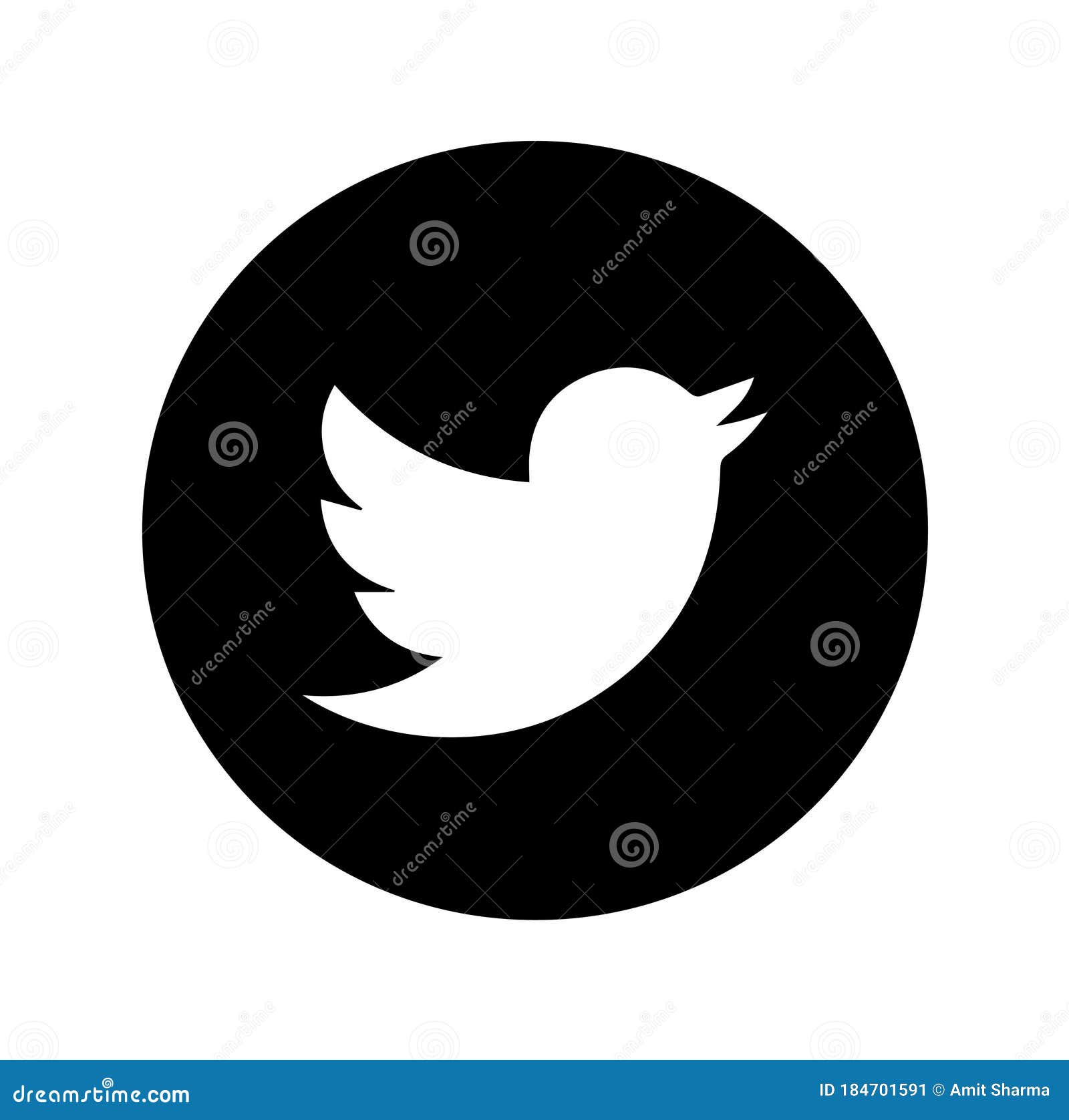 Twitter Icon Sign and Symbol Stock Illustration Editorial Photo ...