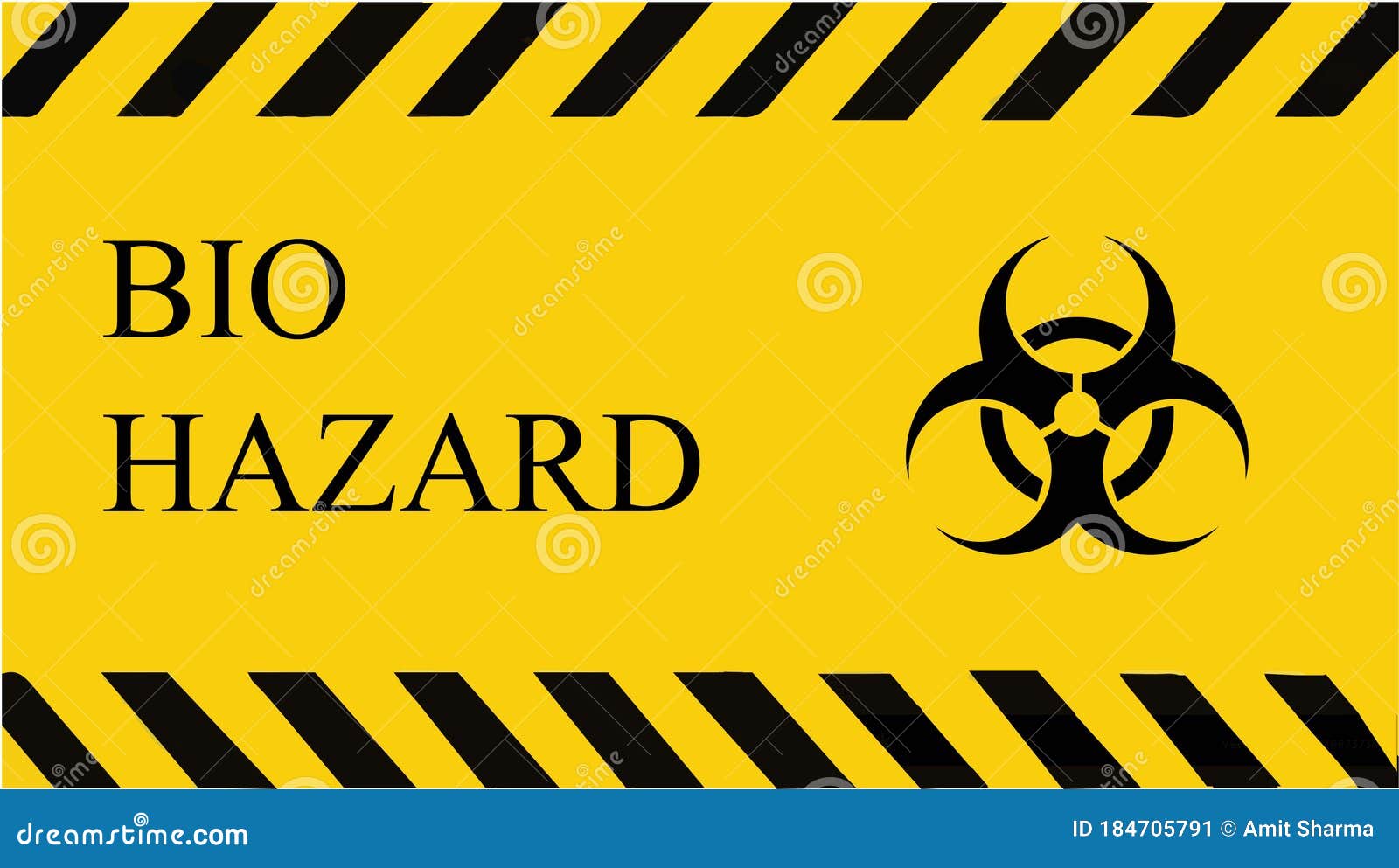 Bio Hazard Sign Board Sign and Symbol Illustration Stock Illustration ...