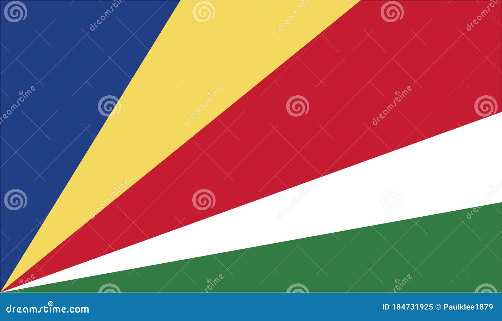 Seychelles Flag Seamless Pattern. Vector Seychelloise, Flags Stickers ...