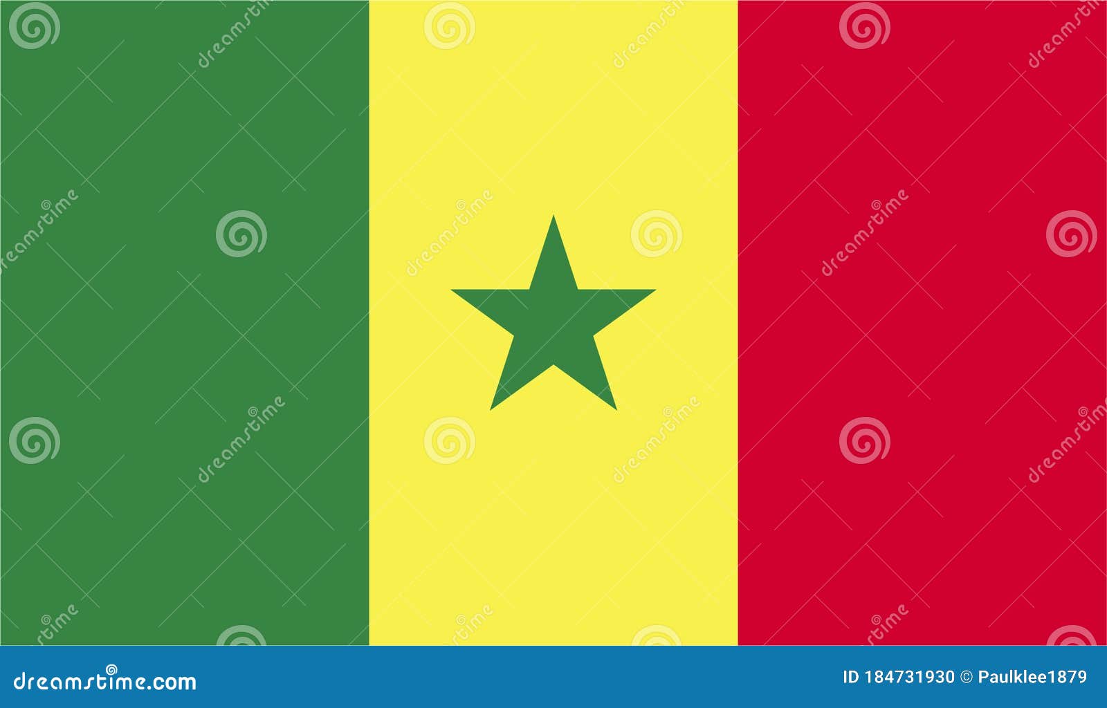 Senegal Flag Vector Illustration EPS Stock Vector - Illustration of ...