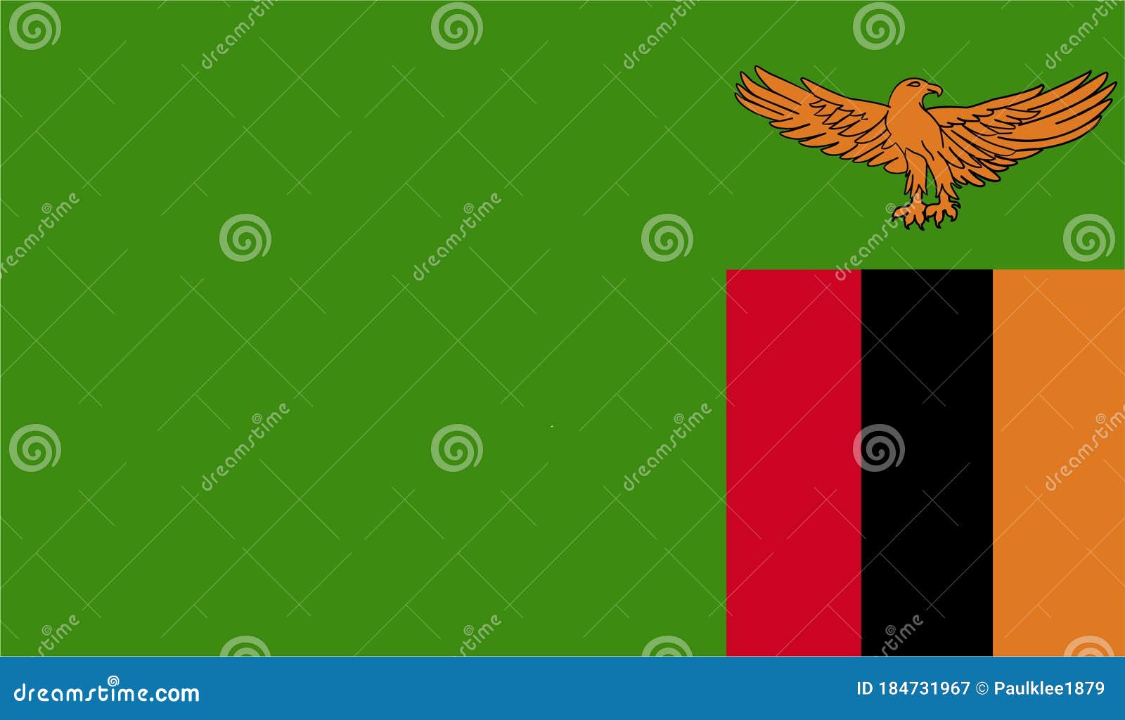 Zambia Flag Vector Illustration EPS Stock Vector - Illustration of ...