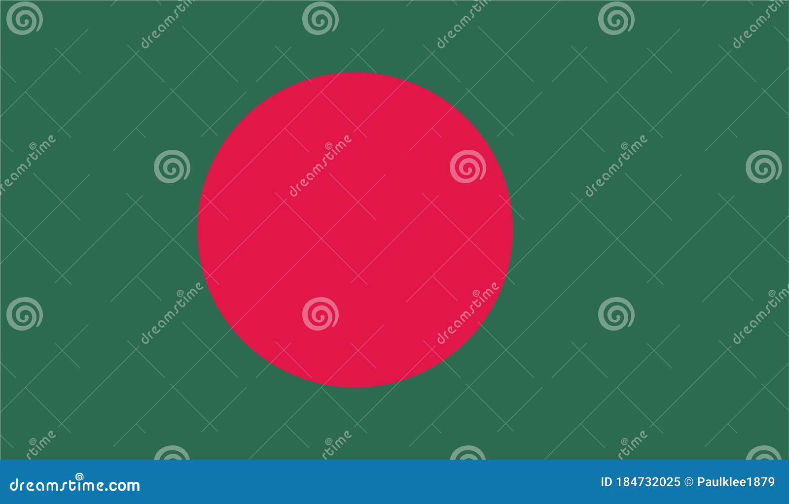 Bangladesh Flag Over Tiger National Animal Symbol Vector Silhouette ...