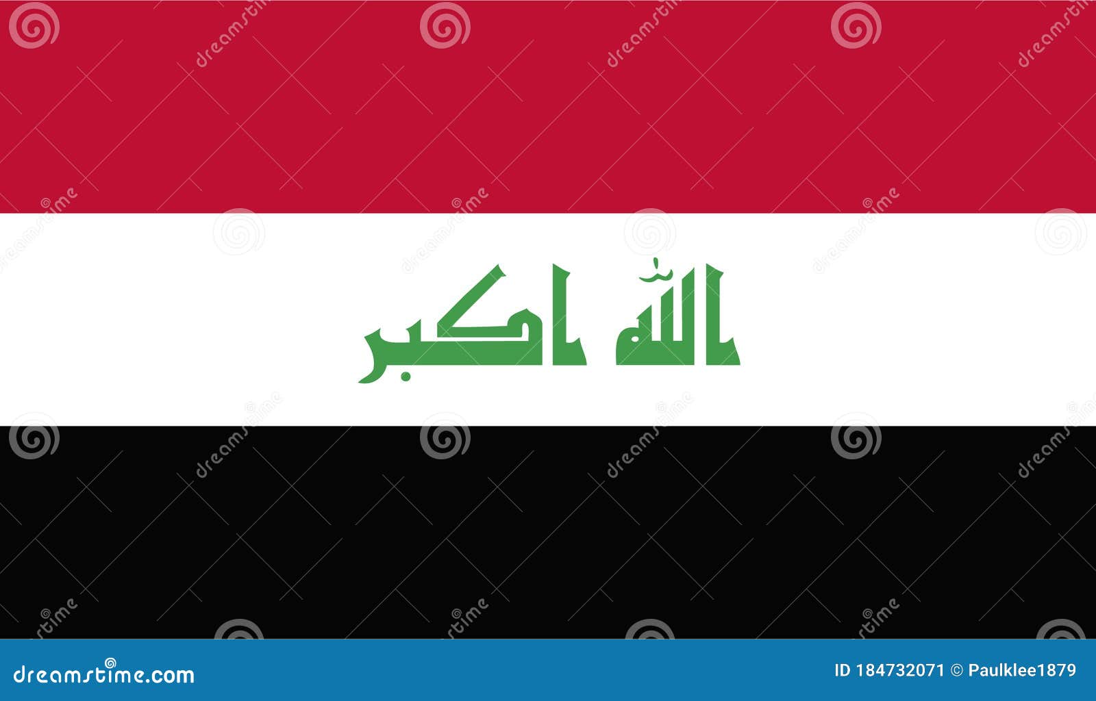Iraq Flag Vector Set. Iraqi Flags Stickers Collection. Isolated ...