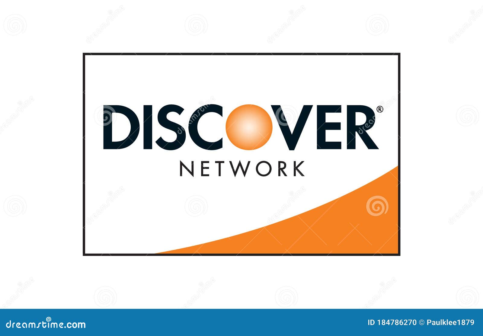 Discover Network Logo On White Background Editorial Illustrative Vector ...