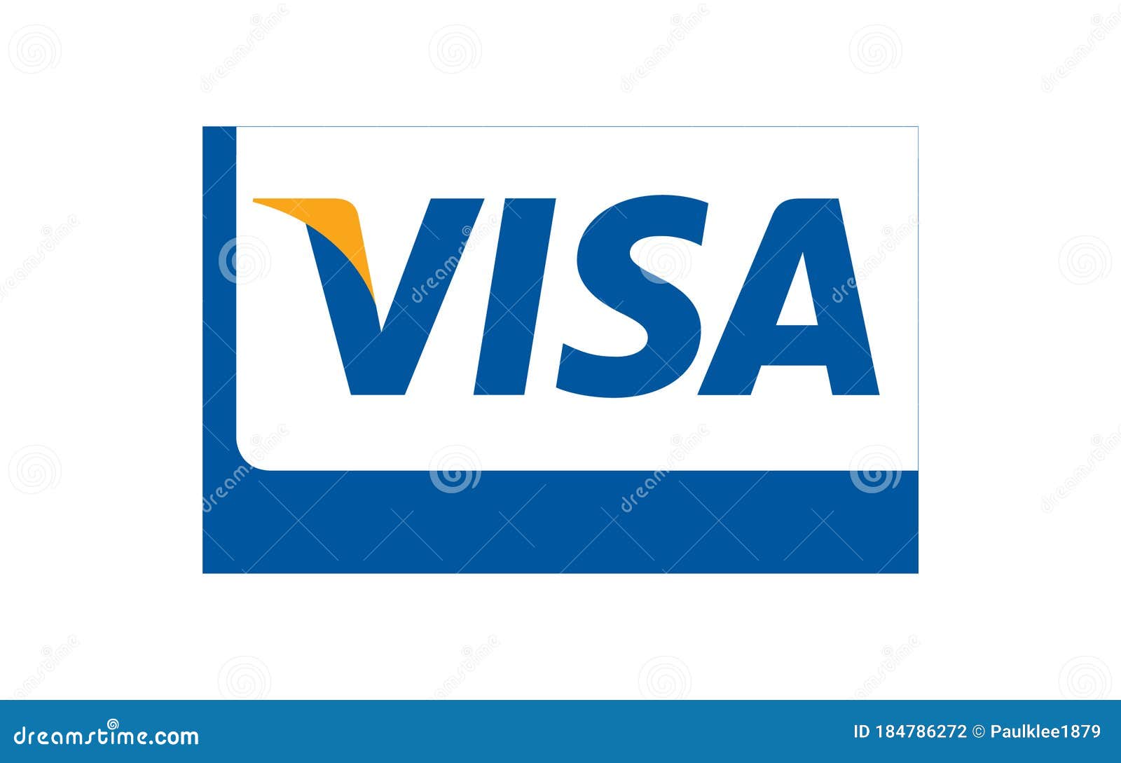 VISA Logo on White Background Editorial Illustrative Editorial ...