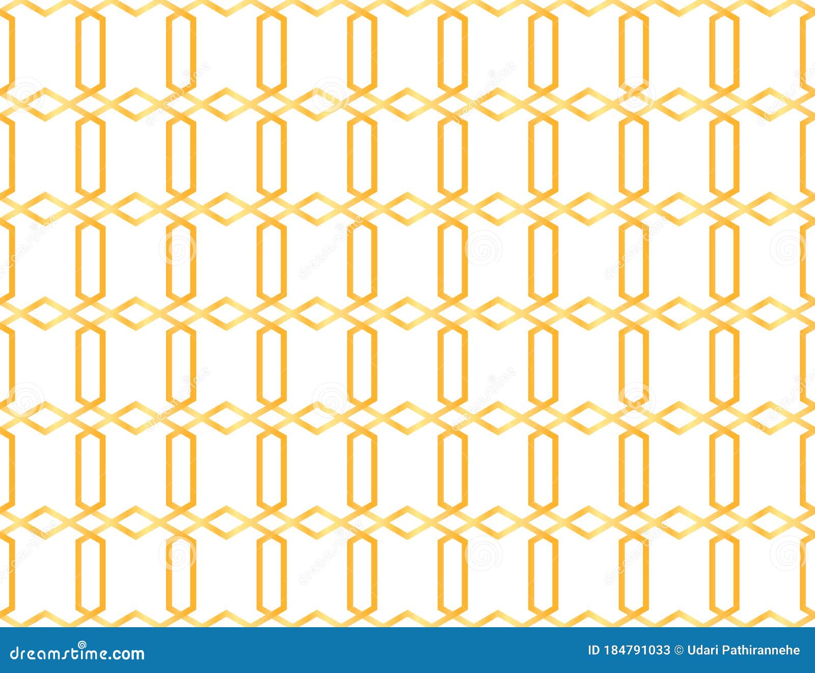Geometric Orange Line Repeat Seamless Pattern Stock Illustration ...