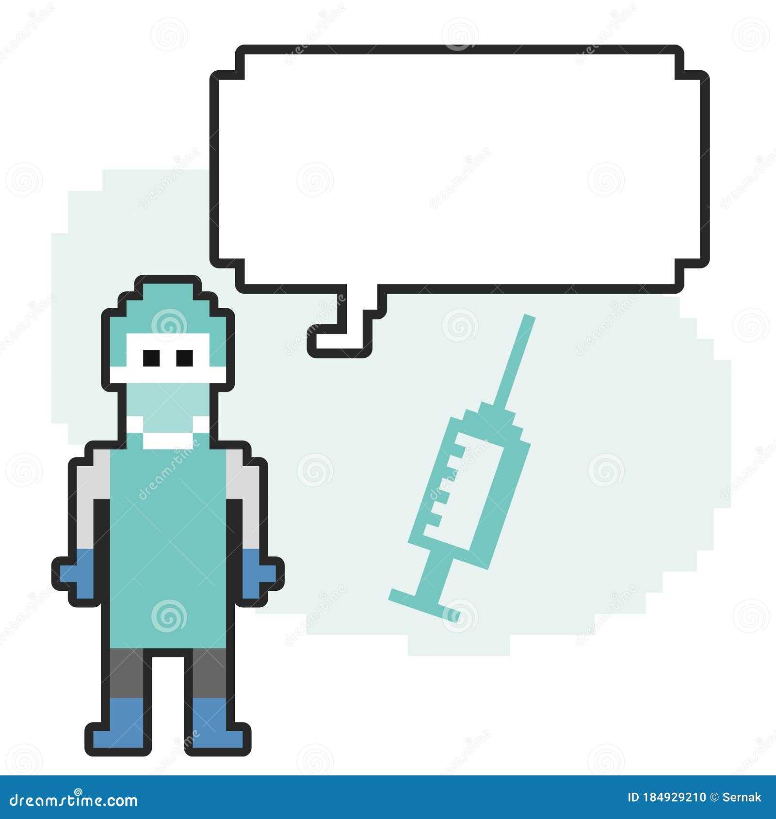 Pixel Art: Doctor Sprite Stock Photography | CartoonDealer.com #194149388