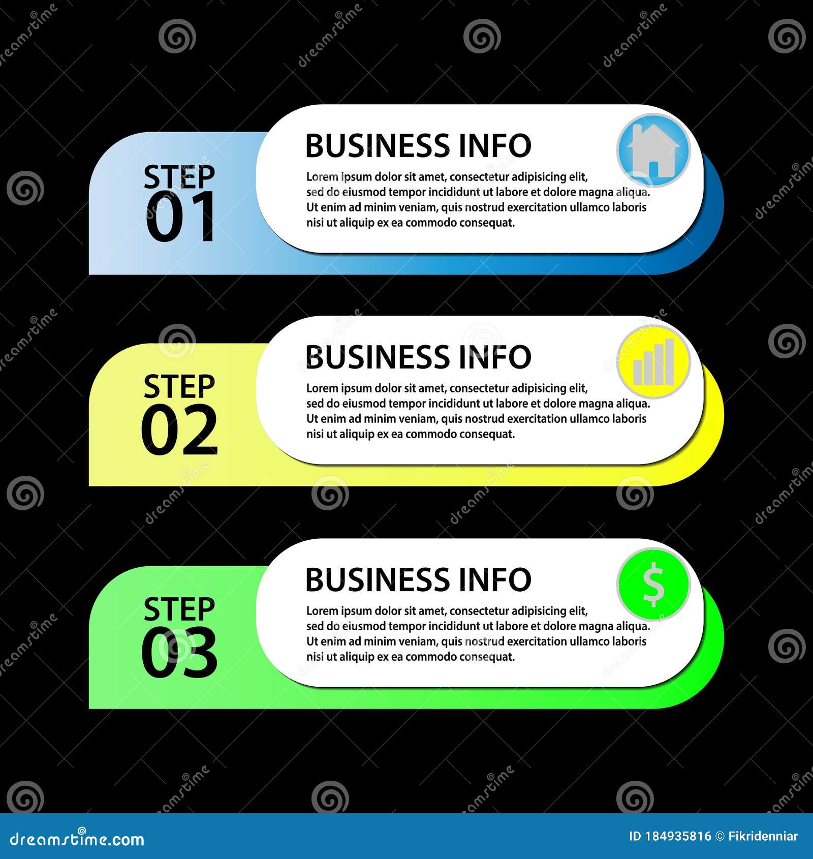 Vector Infographic Elements Text Box Template Stock Vector ...