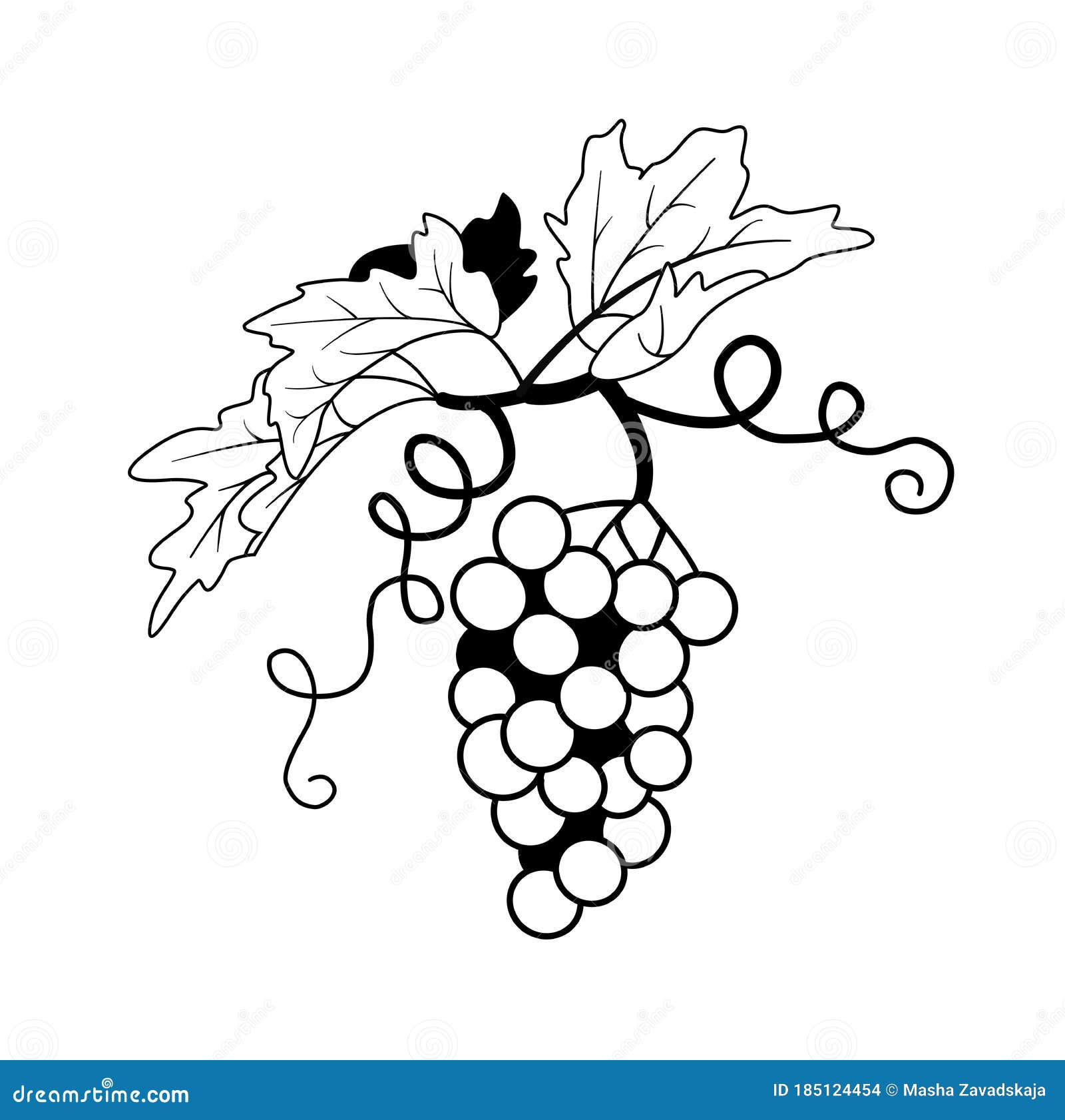 Grape Cluster Silhouette for Wine Companies Logo. Juicy Fruit Icon ...