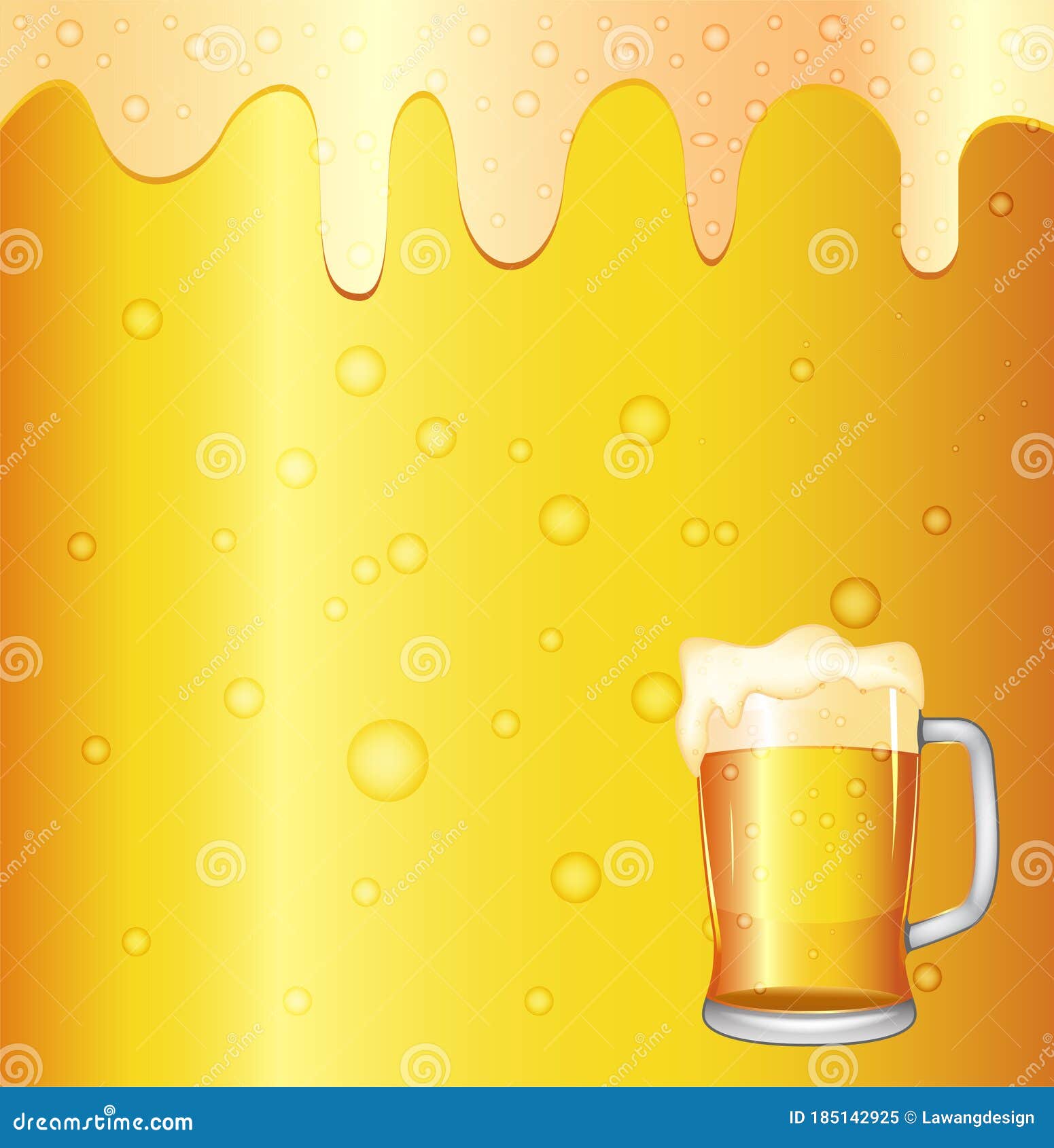 Beer background stock vector. Illustration of design - 185142925