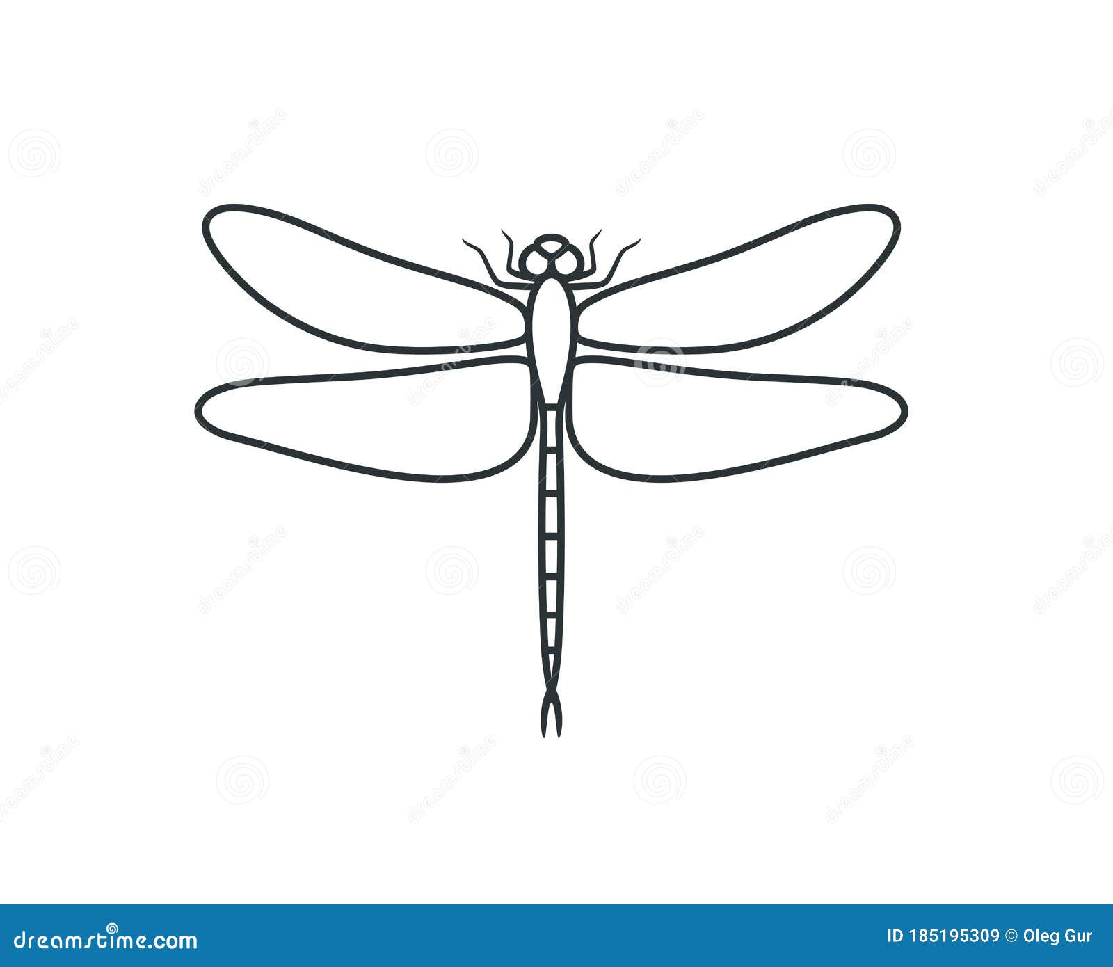 Dragonfly Outline
