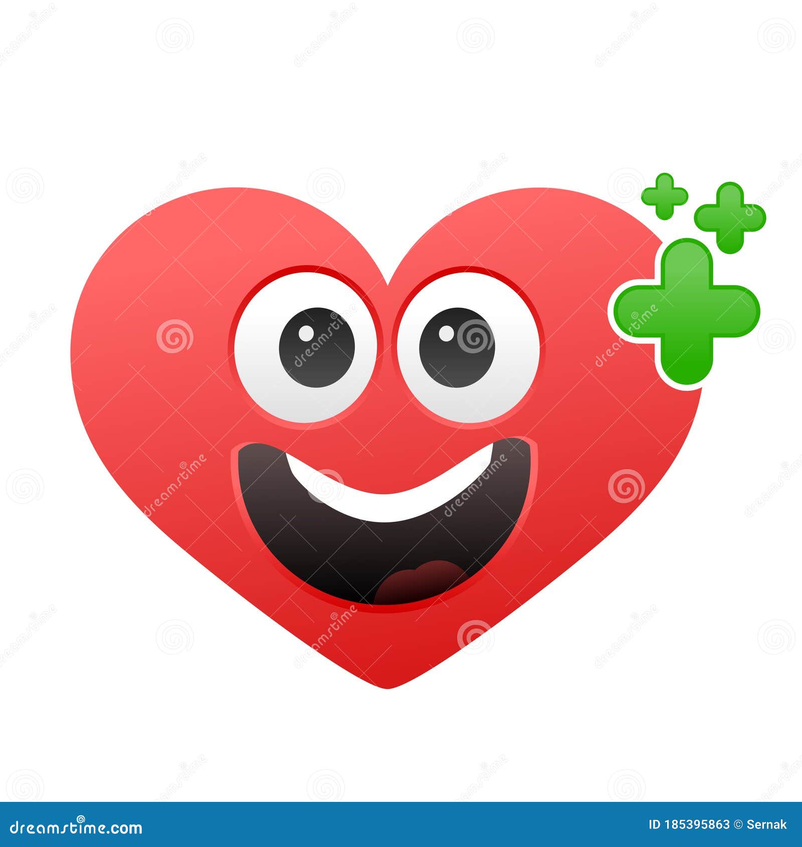 Healthy Heart Character Cartoon Vector. Stock Vector - Illustration of ...