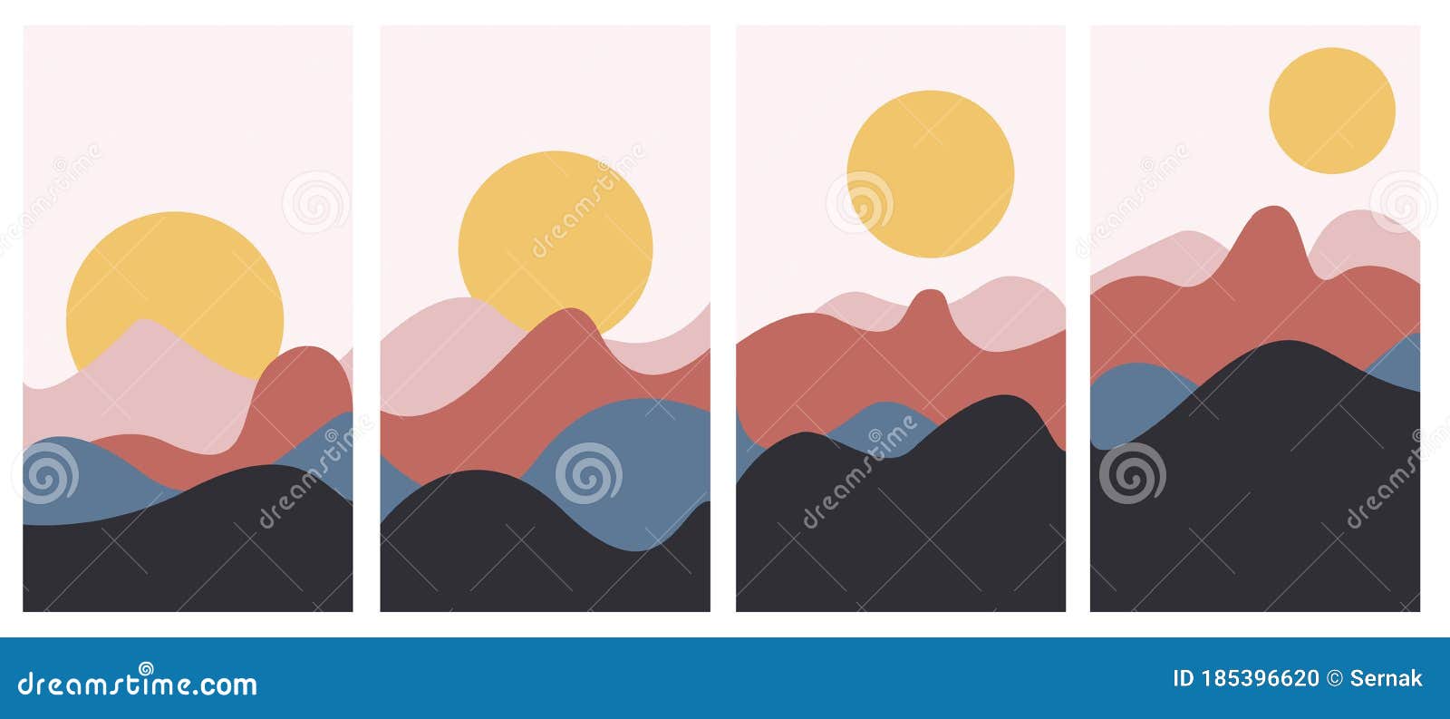 Abstract Sky Of Sunrise With Triangles And Grudge Texture Vector ...