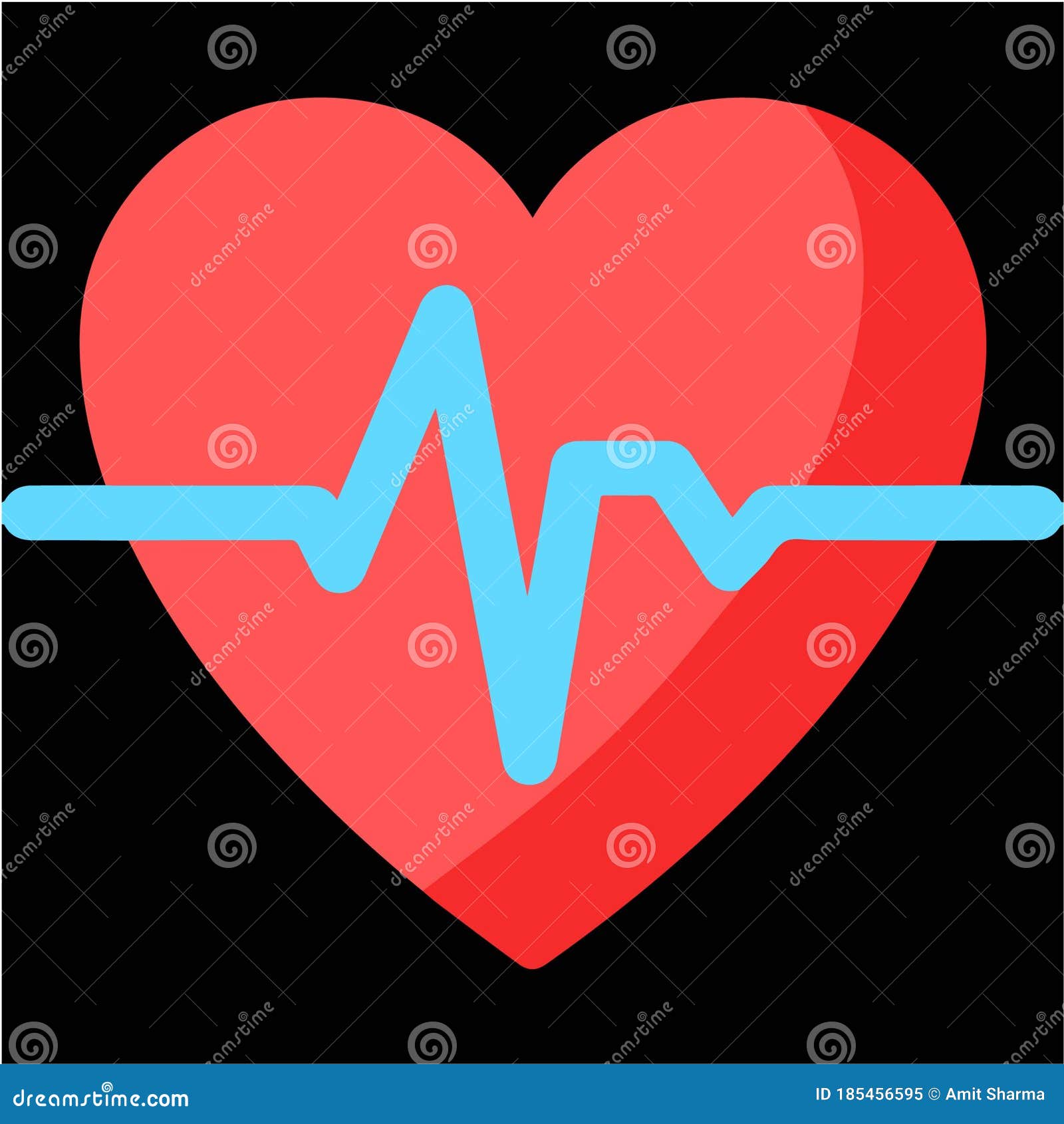 Heartbeat Illustration Royalty-Free Cartoon | CartoonDealer.com #60144002