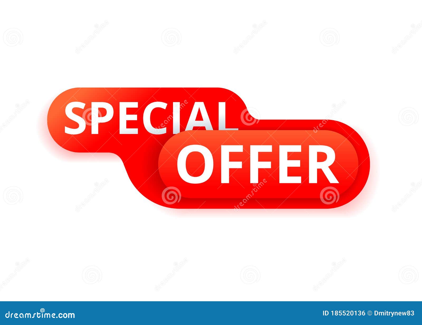 Special Offer Red Rounded Button Stock Vector - Illustration of symbol ...