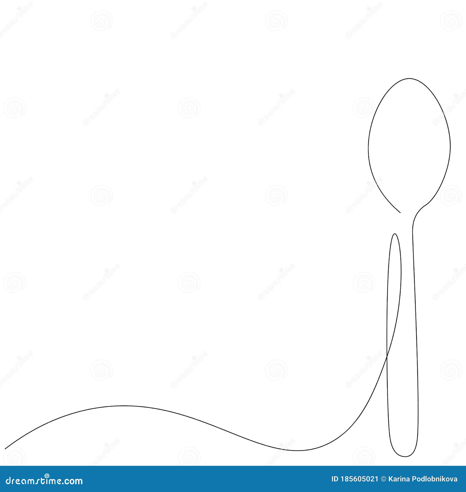 Restaurant Background with Spoon Vector Illustration Stock Vector ...