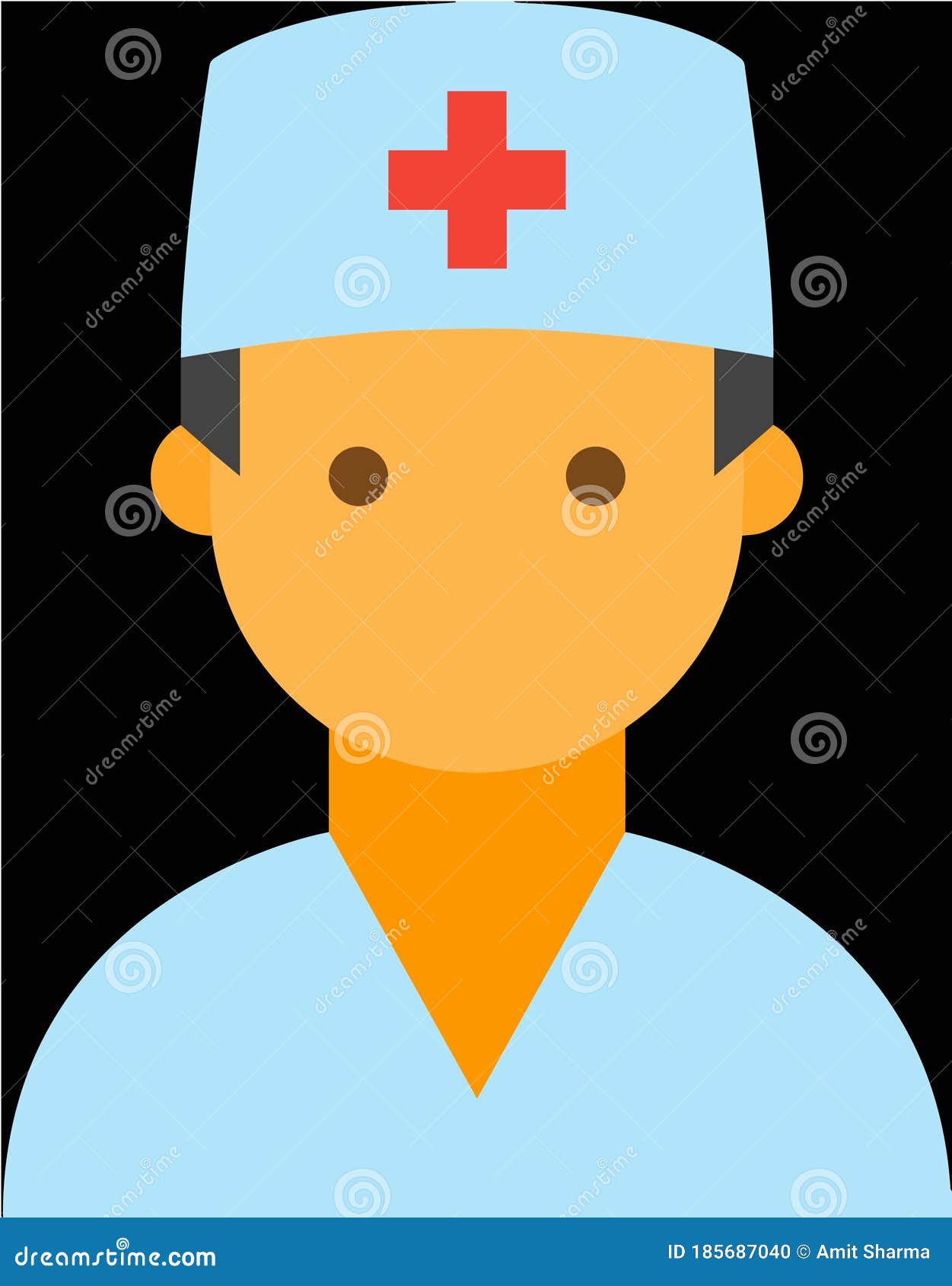 Health Worker Icon Symbol Colorful Illustration Stock Illustration ...