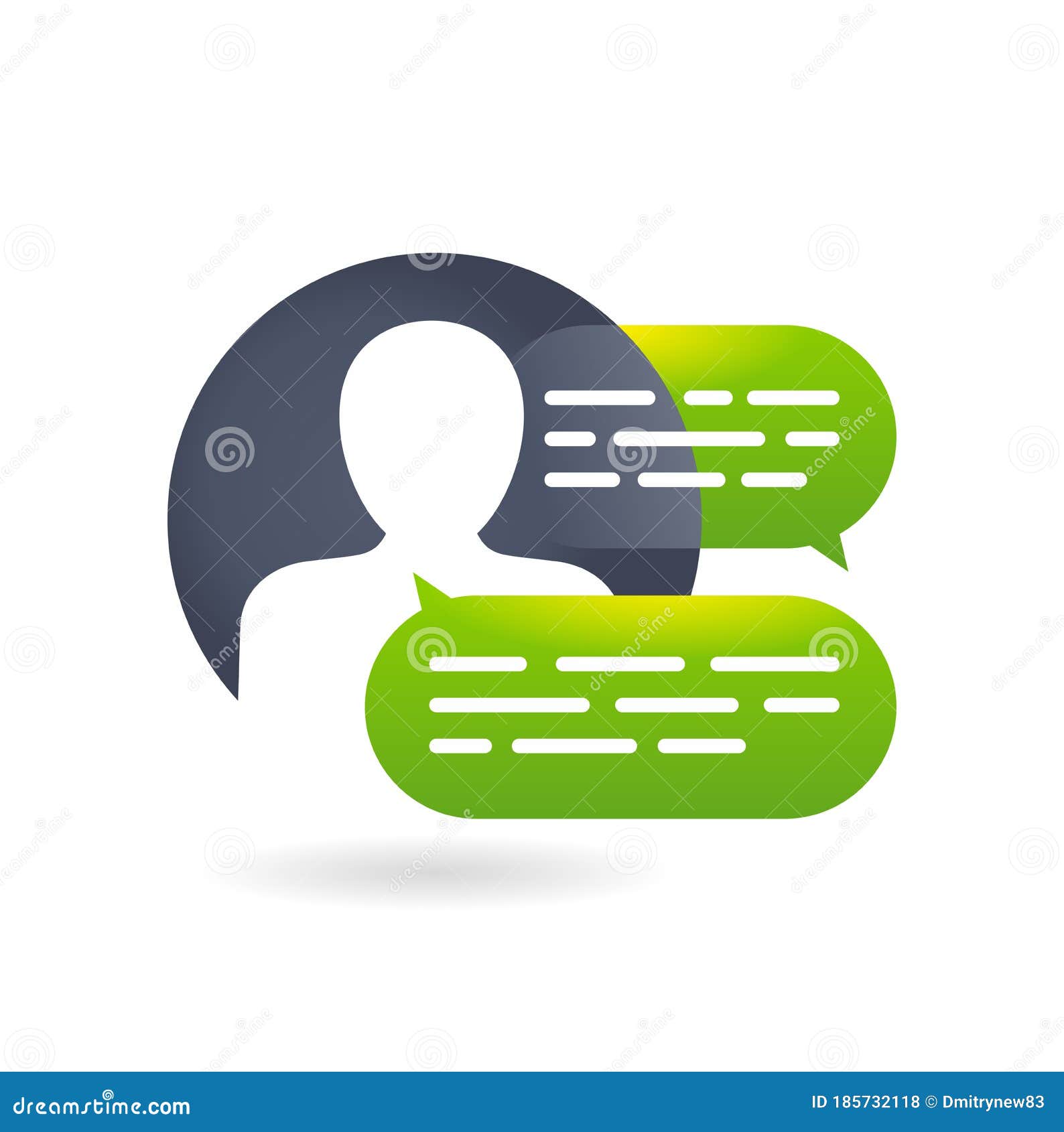 Online Chat Help and Technical Support Icon Stock Vector - Illustration ...