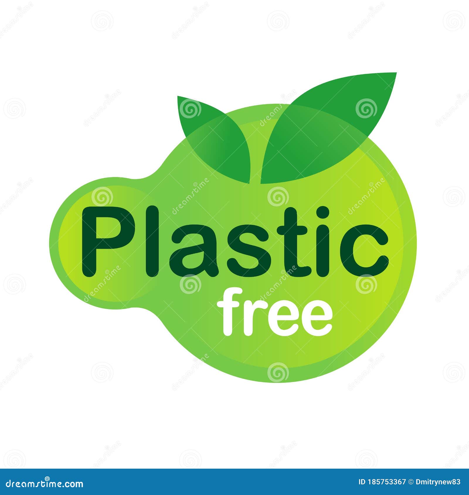 Plastic Free Sign - for Eco Friendly Products Stock Vector ...