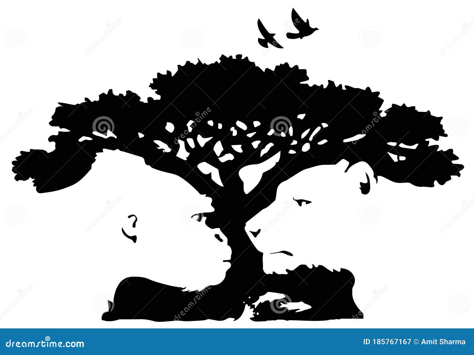 Lion Tree Logo Vector | CartoonDealer.com #174051564