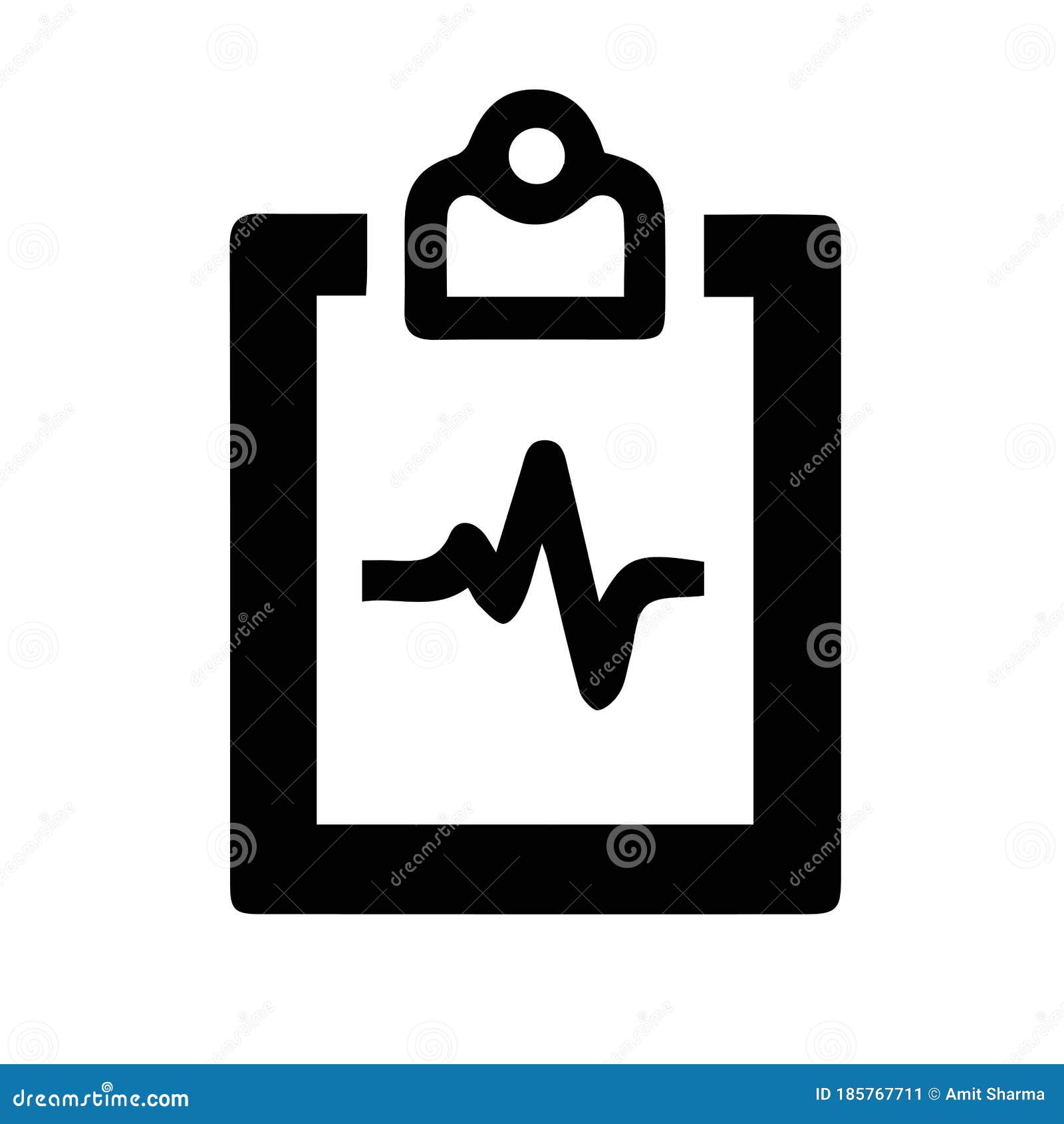 Patient Medical Report Cardboard Icon, Sign and Symbol Stock ...